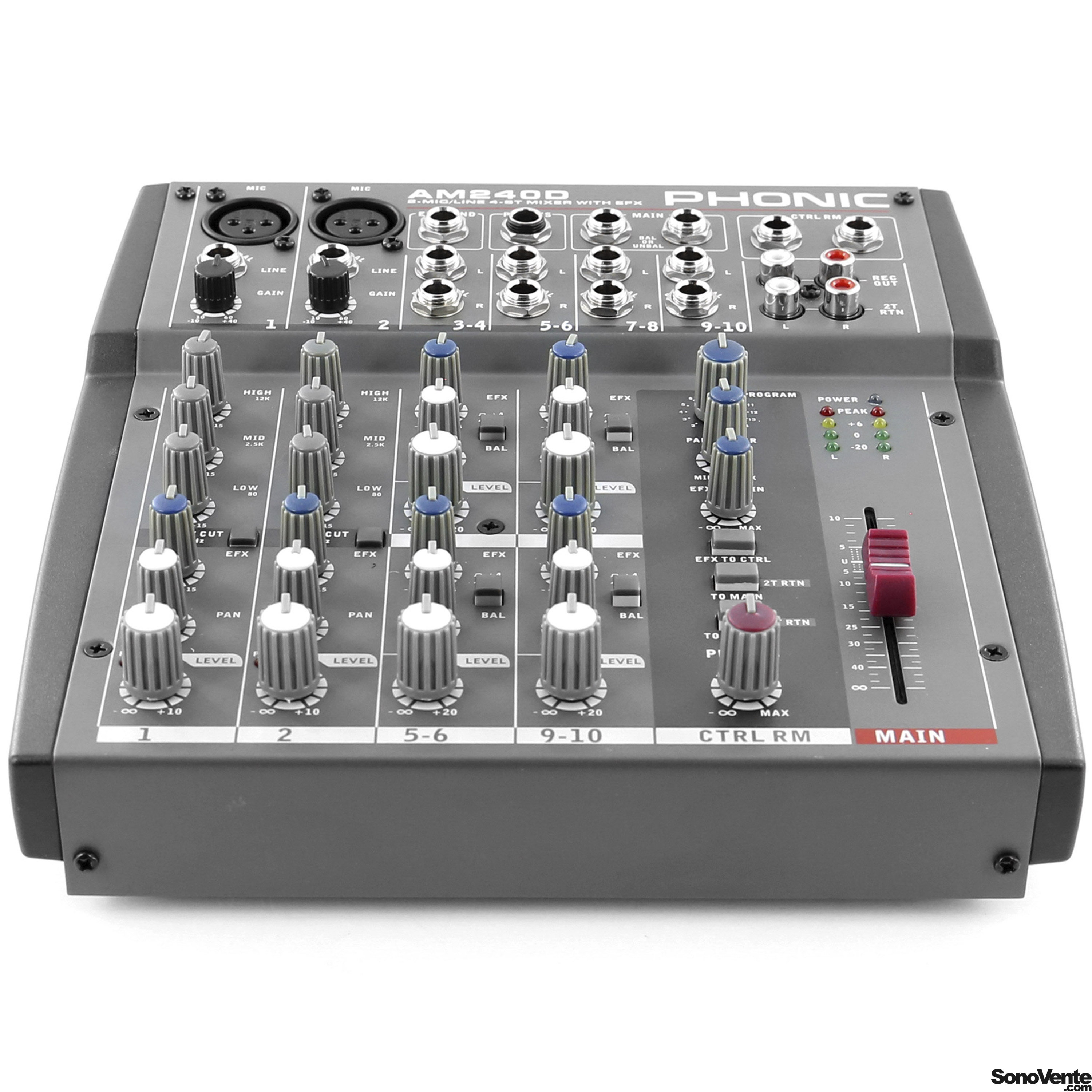 Phonic AM 240D - Console de mixage analogique SonoVente.com