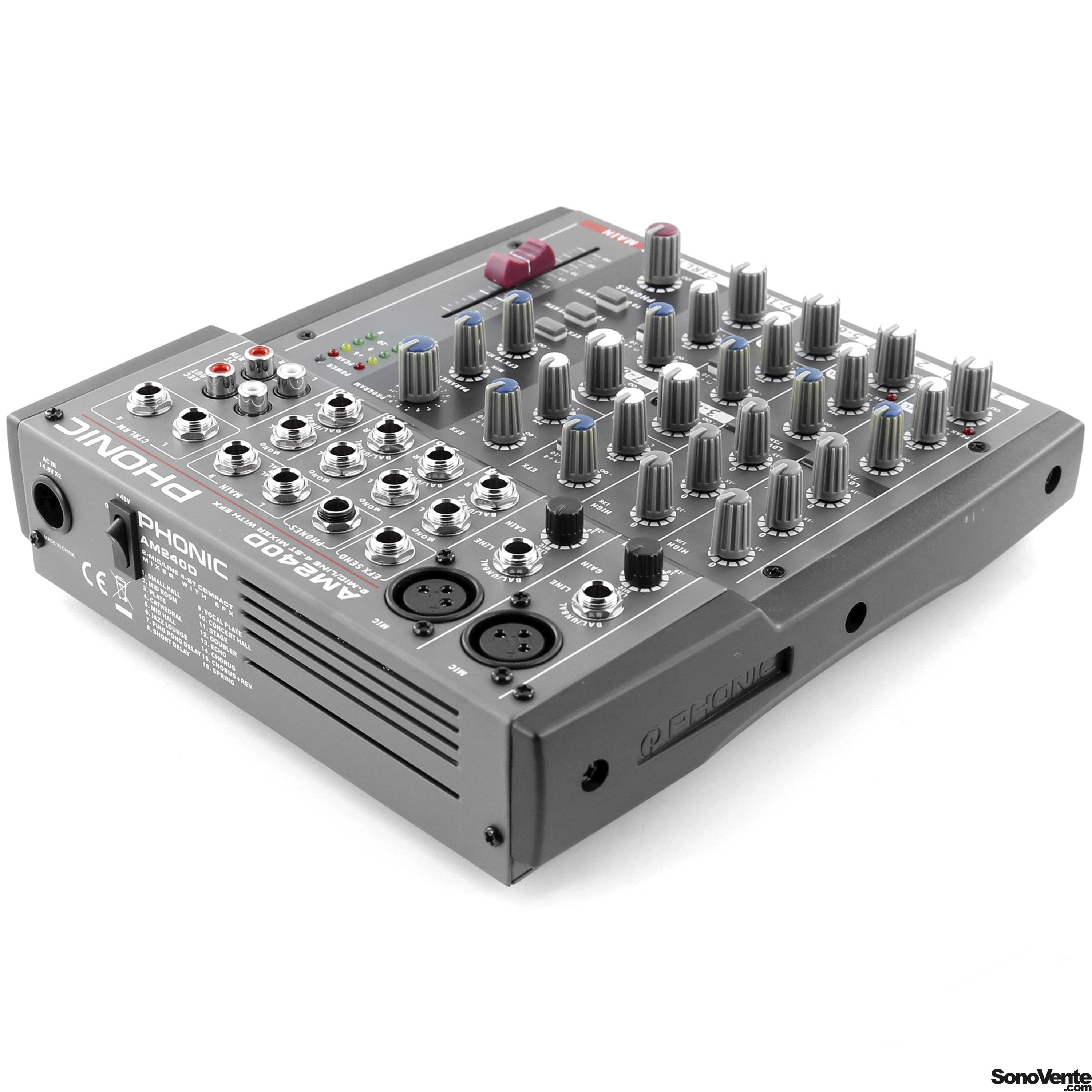 Phonic AM 240D - Console de mixage analogique SonoVente.com