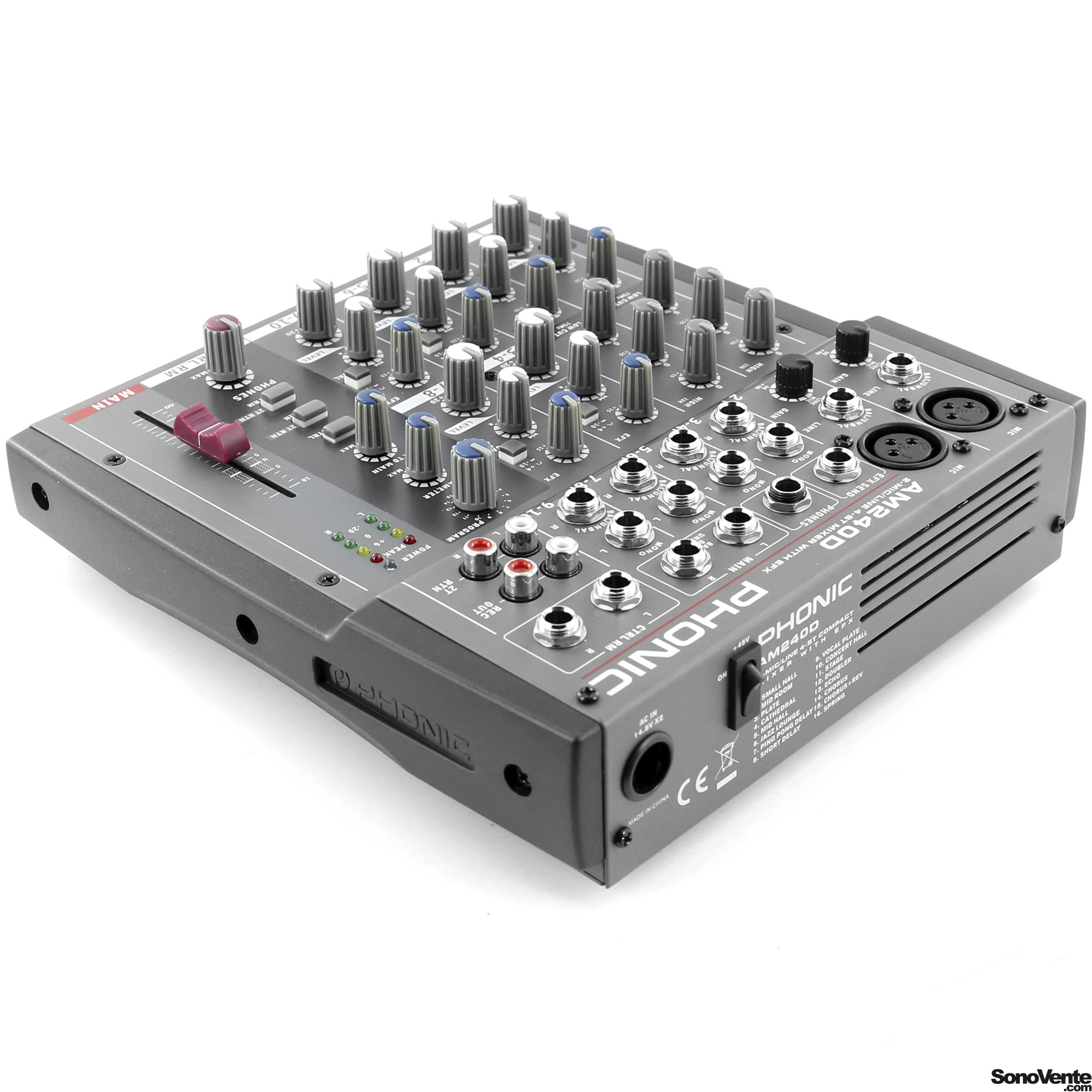 Phonic AM 240D - Console de mixage analogique SonoVente.com