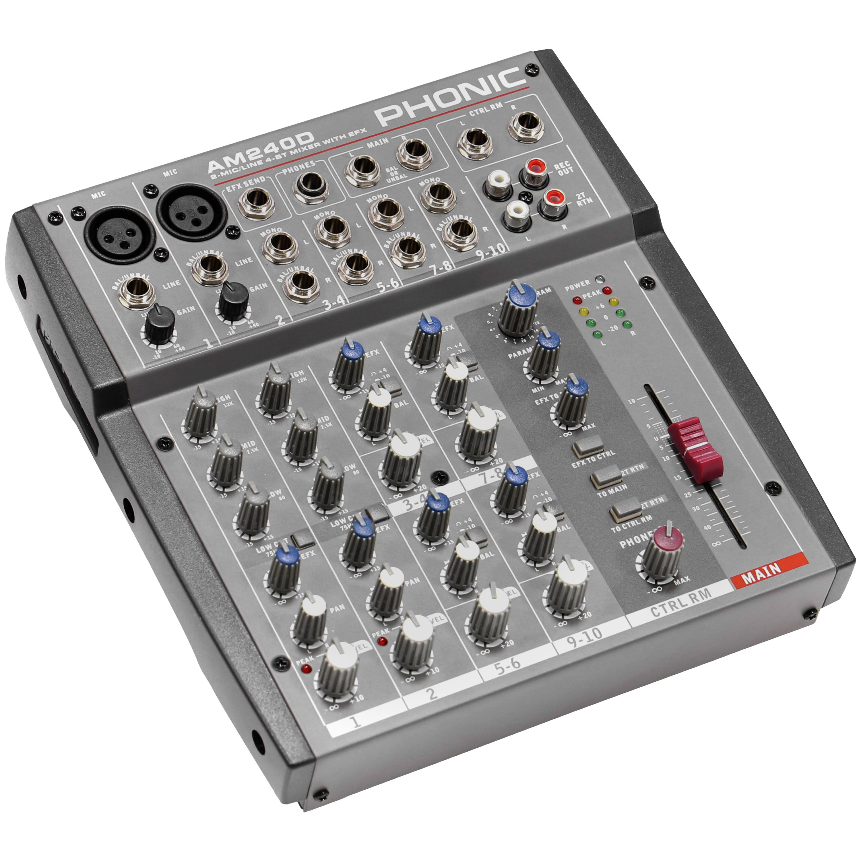 Phonic AM 240D - Console de mixage analogique SonoVente.com