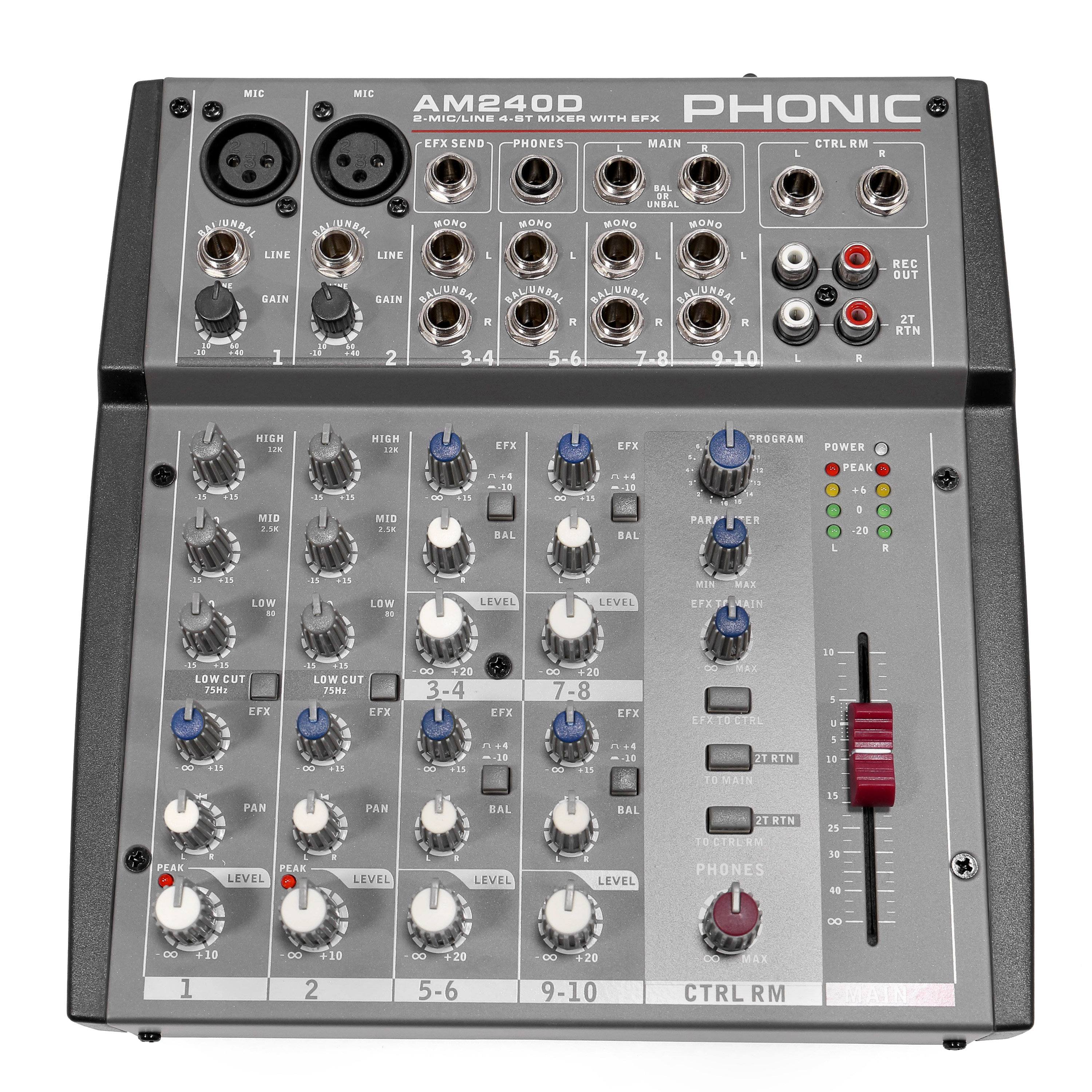 Phonic AM 240D - Console de mixage analogique SonoVente.com