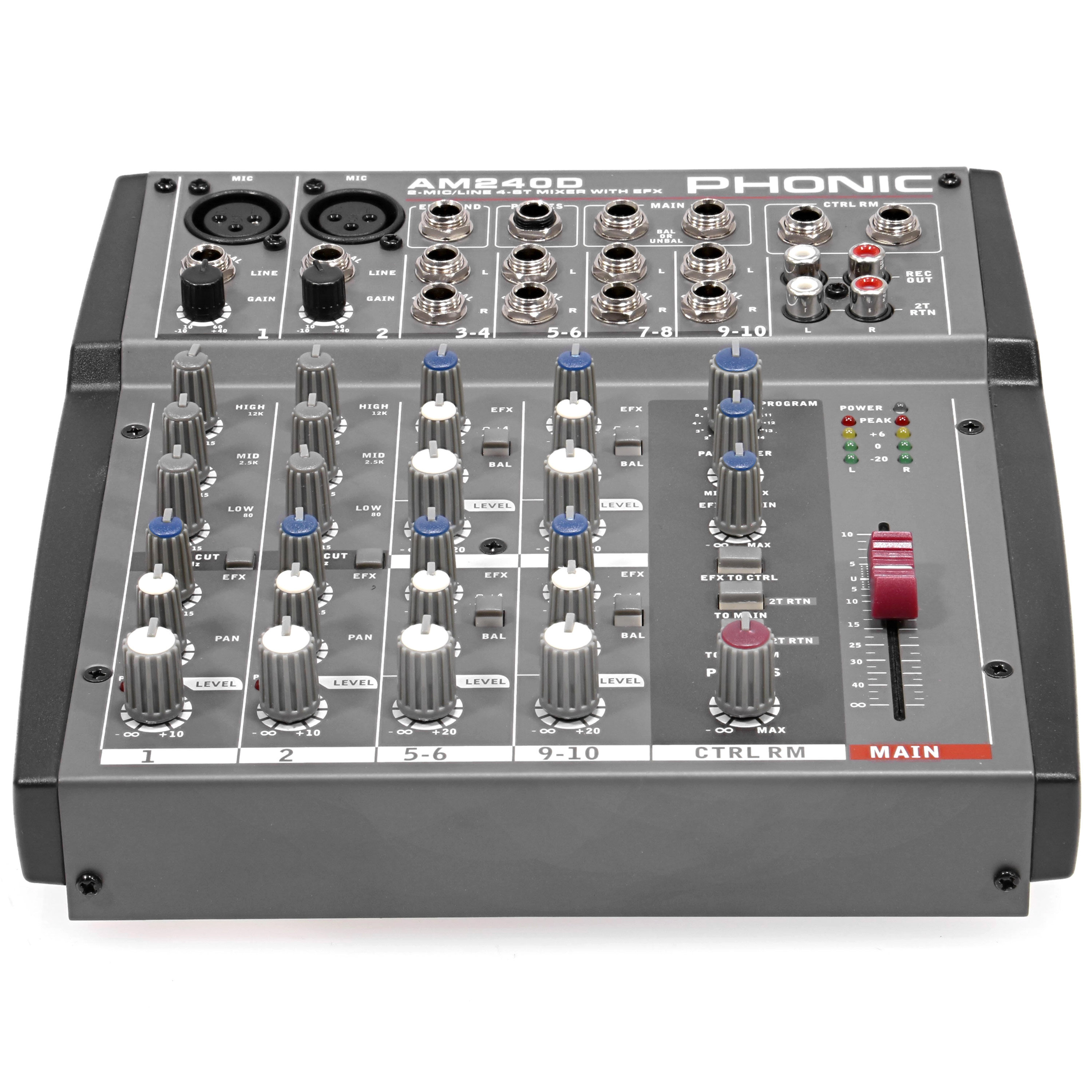 Phonic AM 240D - Console de mixage analogique SonoVente.com