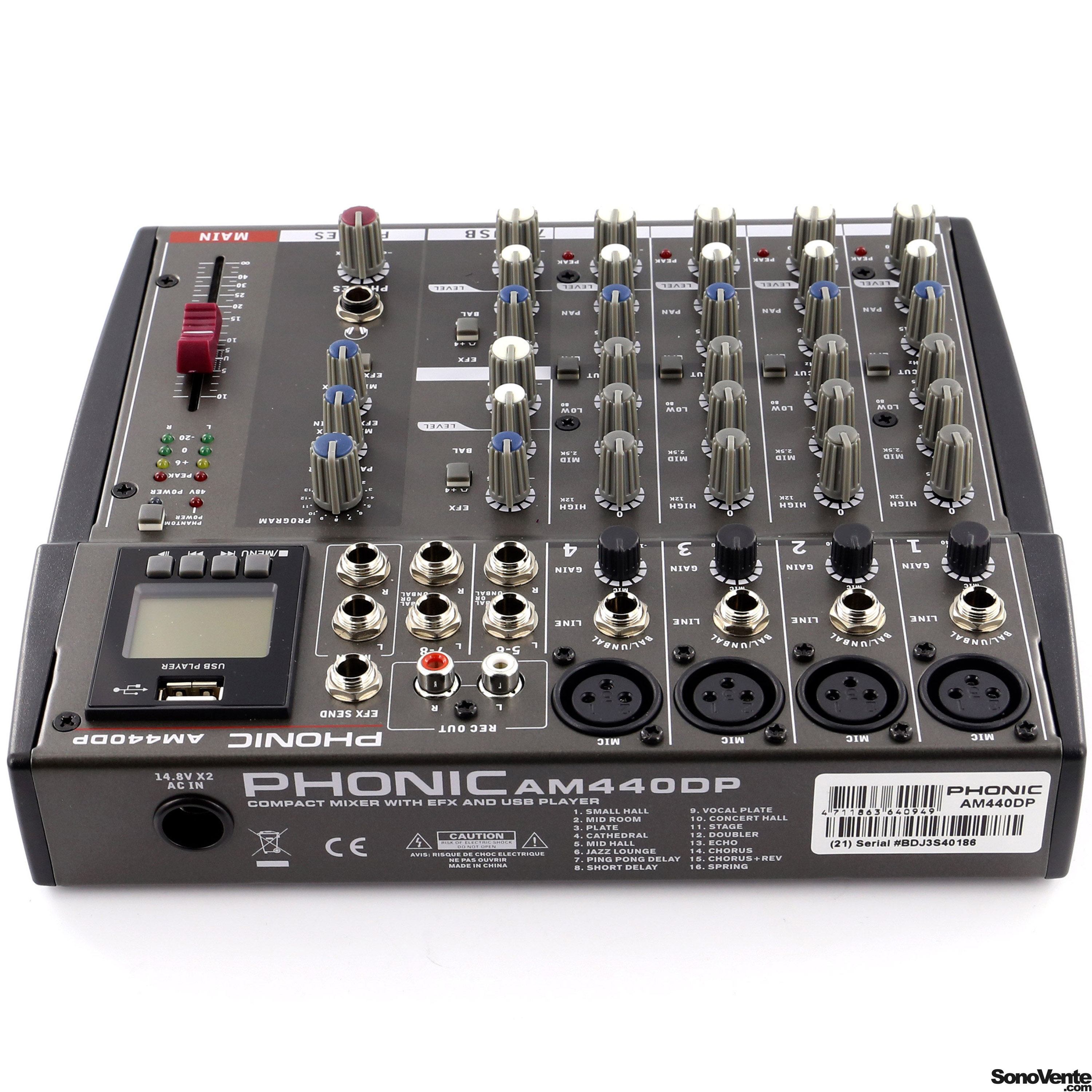 Phonic AM 440DP - Console de mixage analogique SonoVente.com