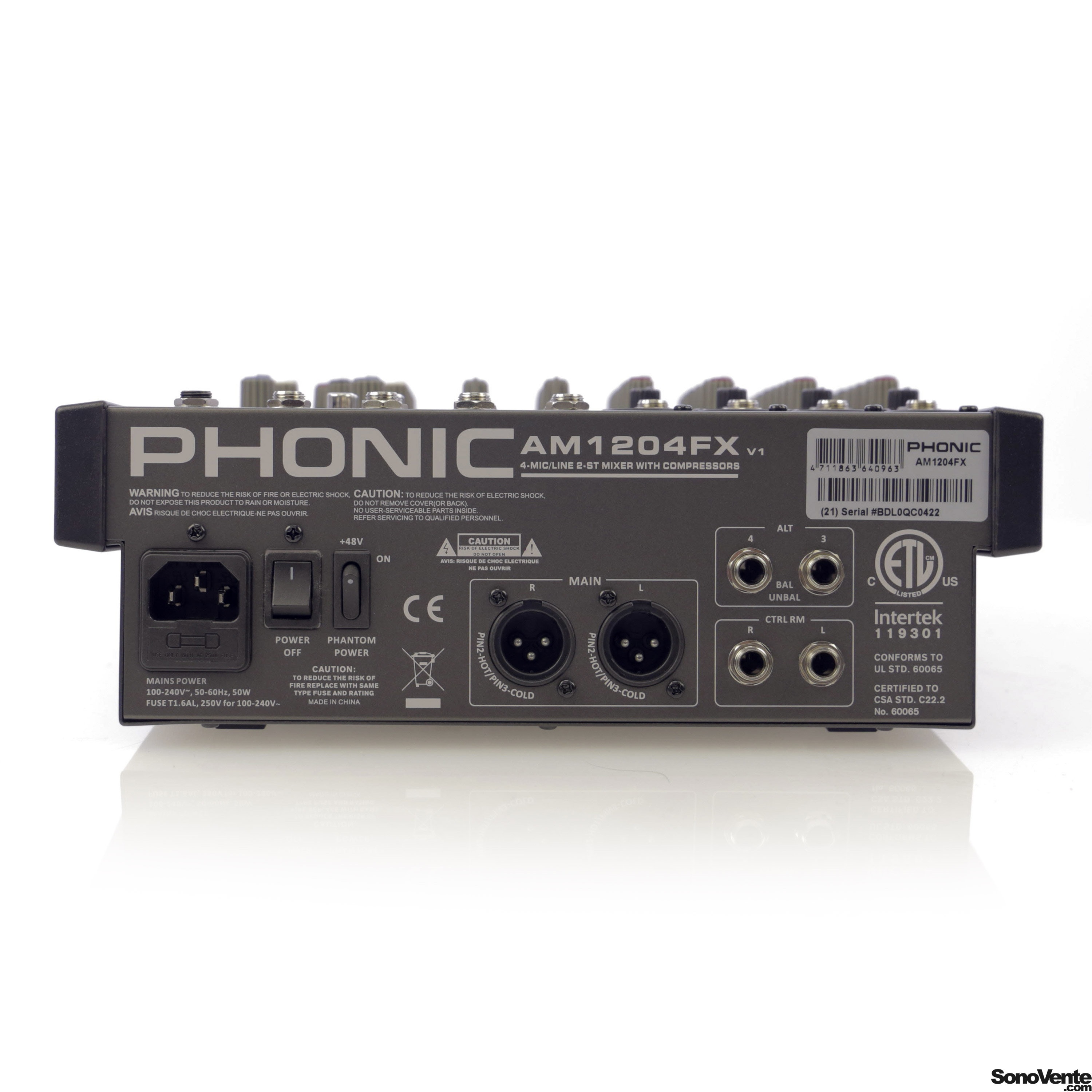 Phonic AM 1204FX - Console de mixage analogique SonoVente.com