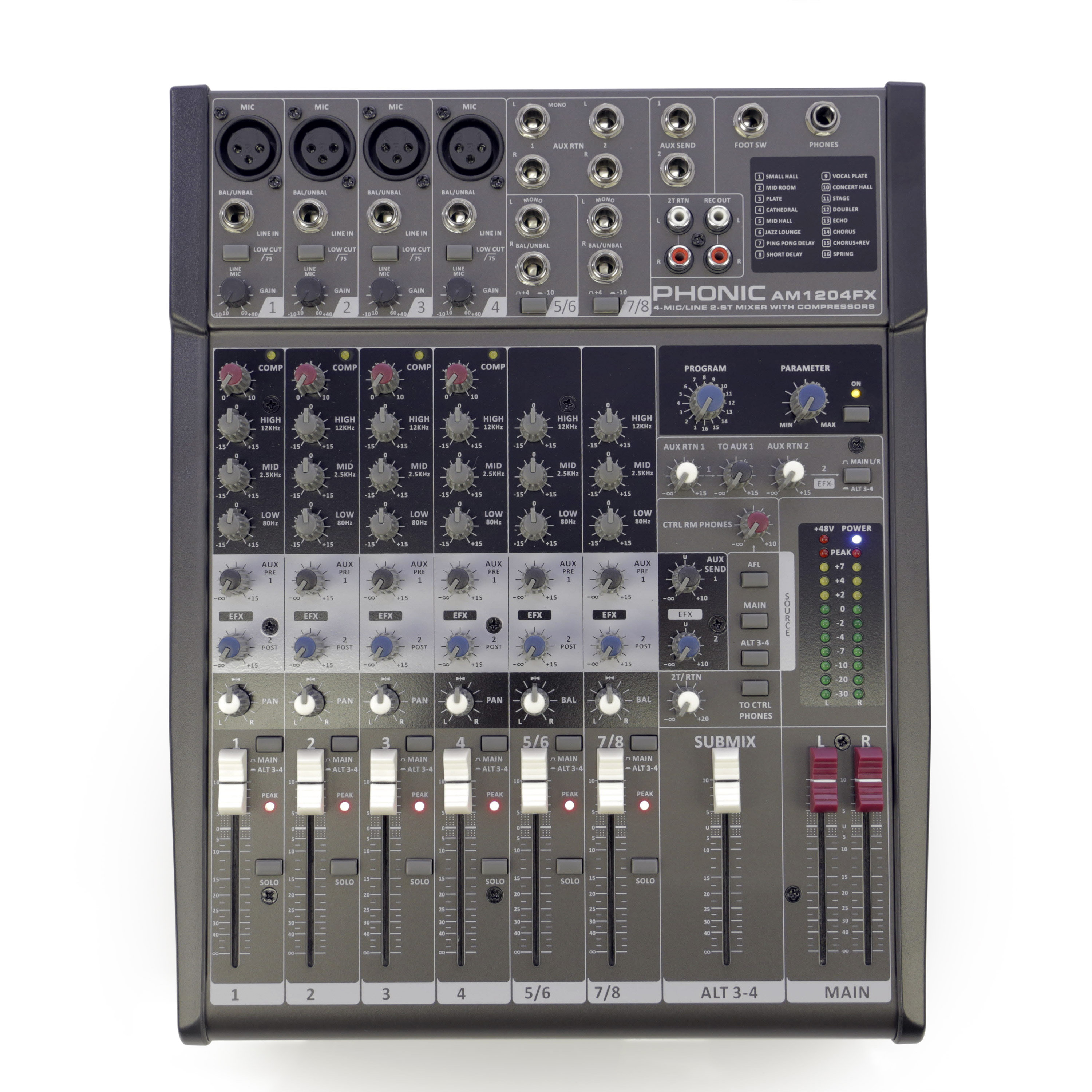 Phonic AM 1204FX - Console de mixage analogique SonoVente.com