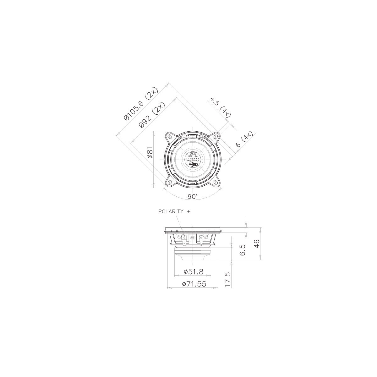 Faital Pro 3FE22 A - Haut-parleur SonoVente.com