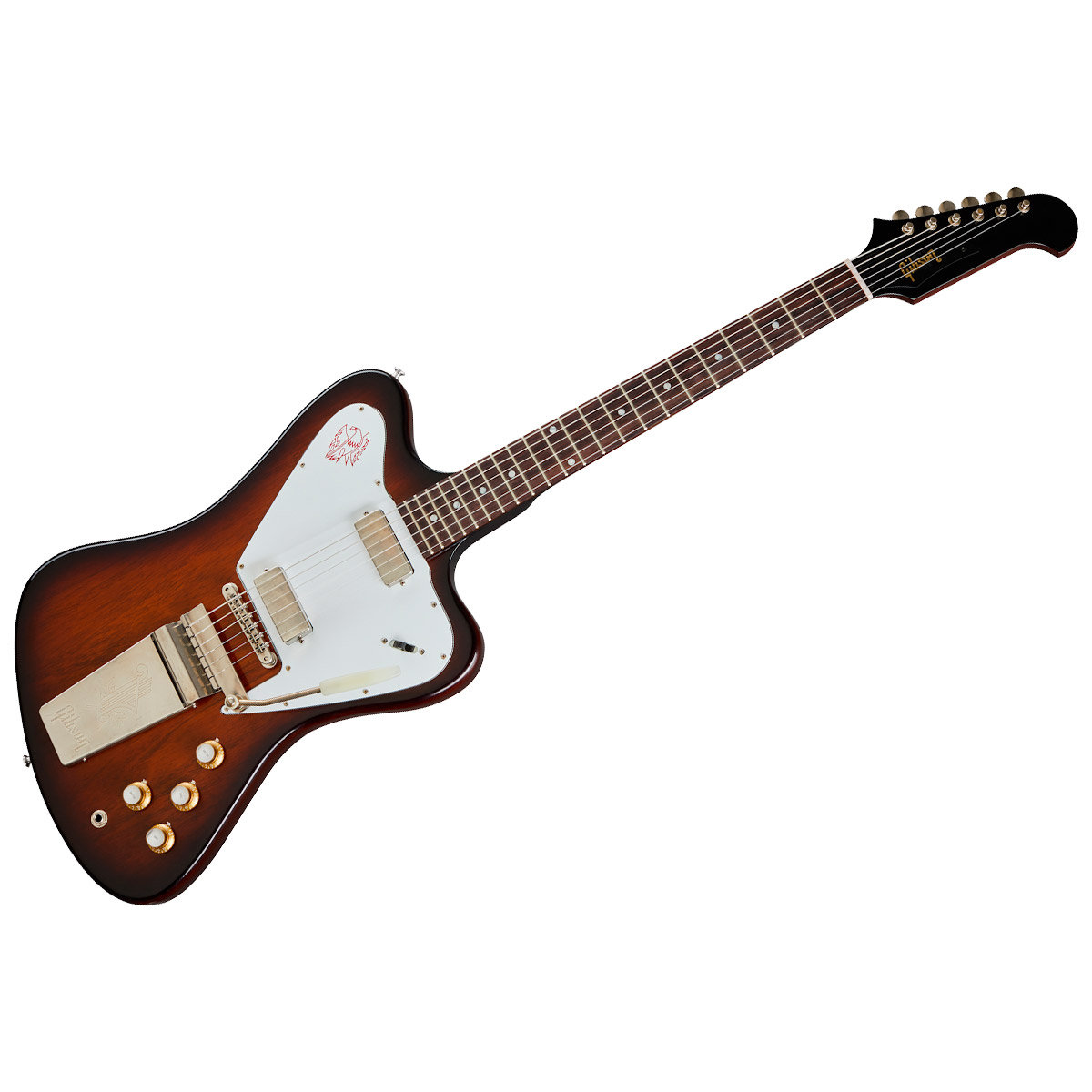 Gibson 1965 Non-Reverse Firebird V Maestro Vibrola VOS Vintage Sunburst ...