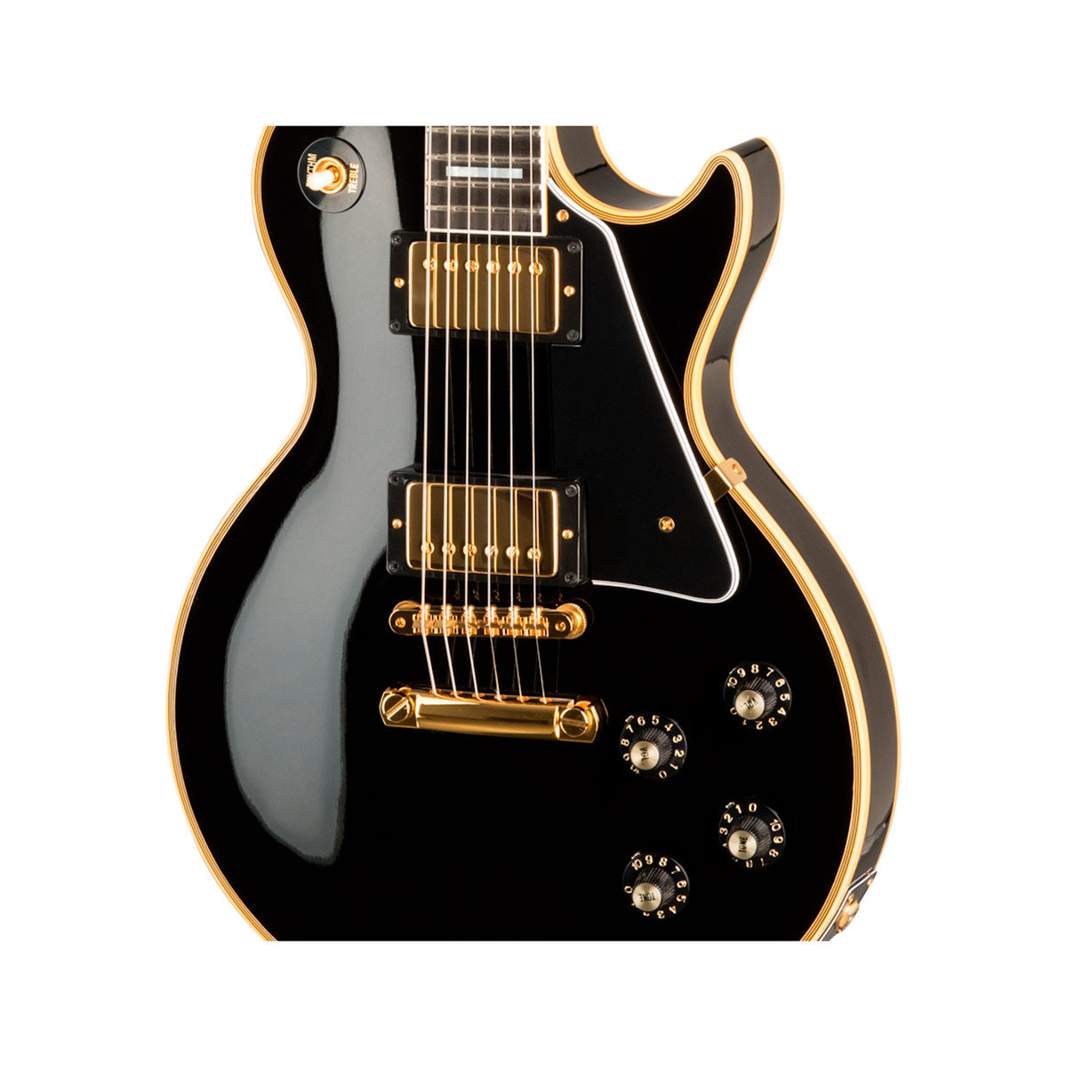 Gibson Les Paul Custom 1968 Reissue Gloss Ebony - Guitare forme LP ...