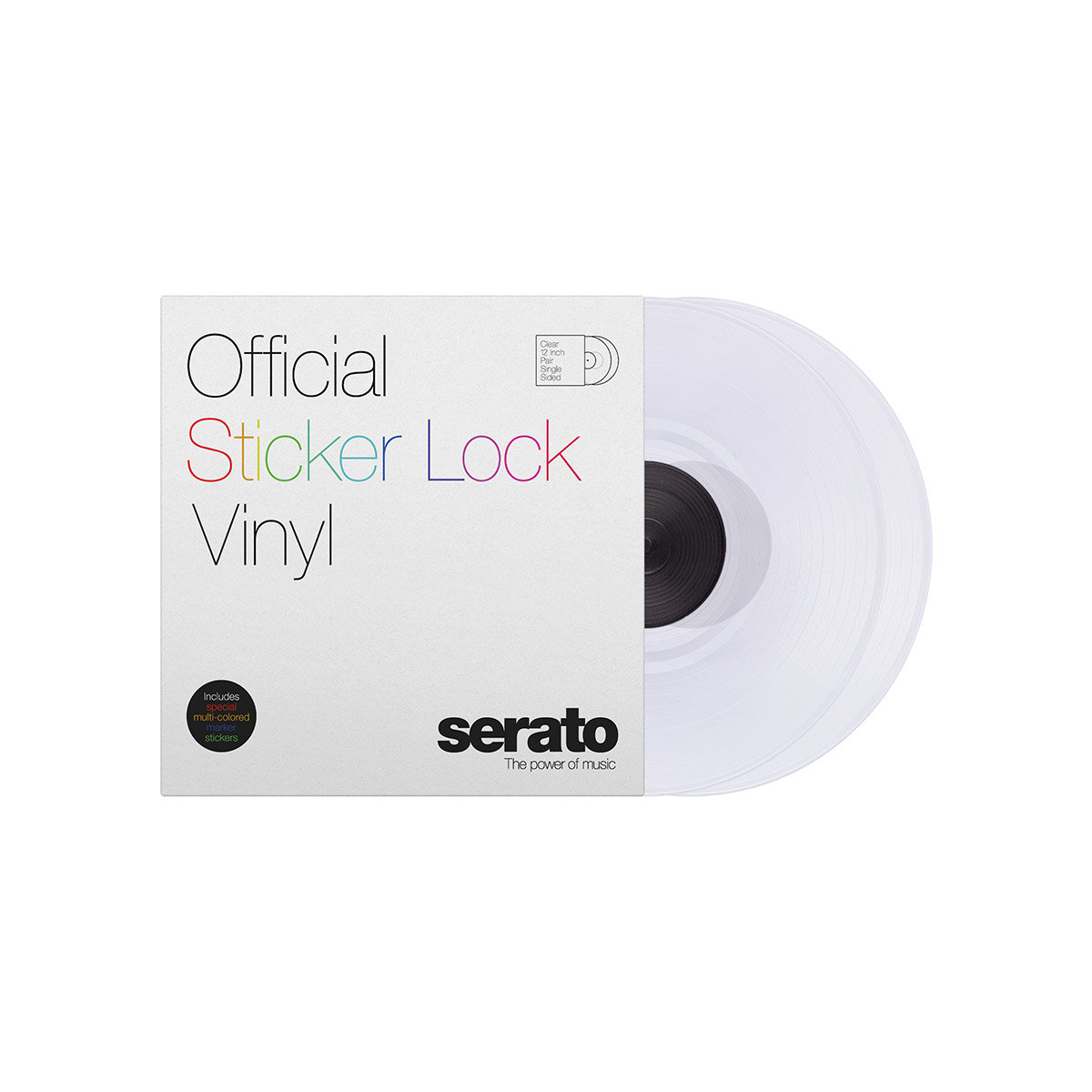 Serato Sticker Lock Vinyl (la paire) - Logiciel de mixage SonoVente.com