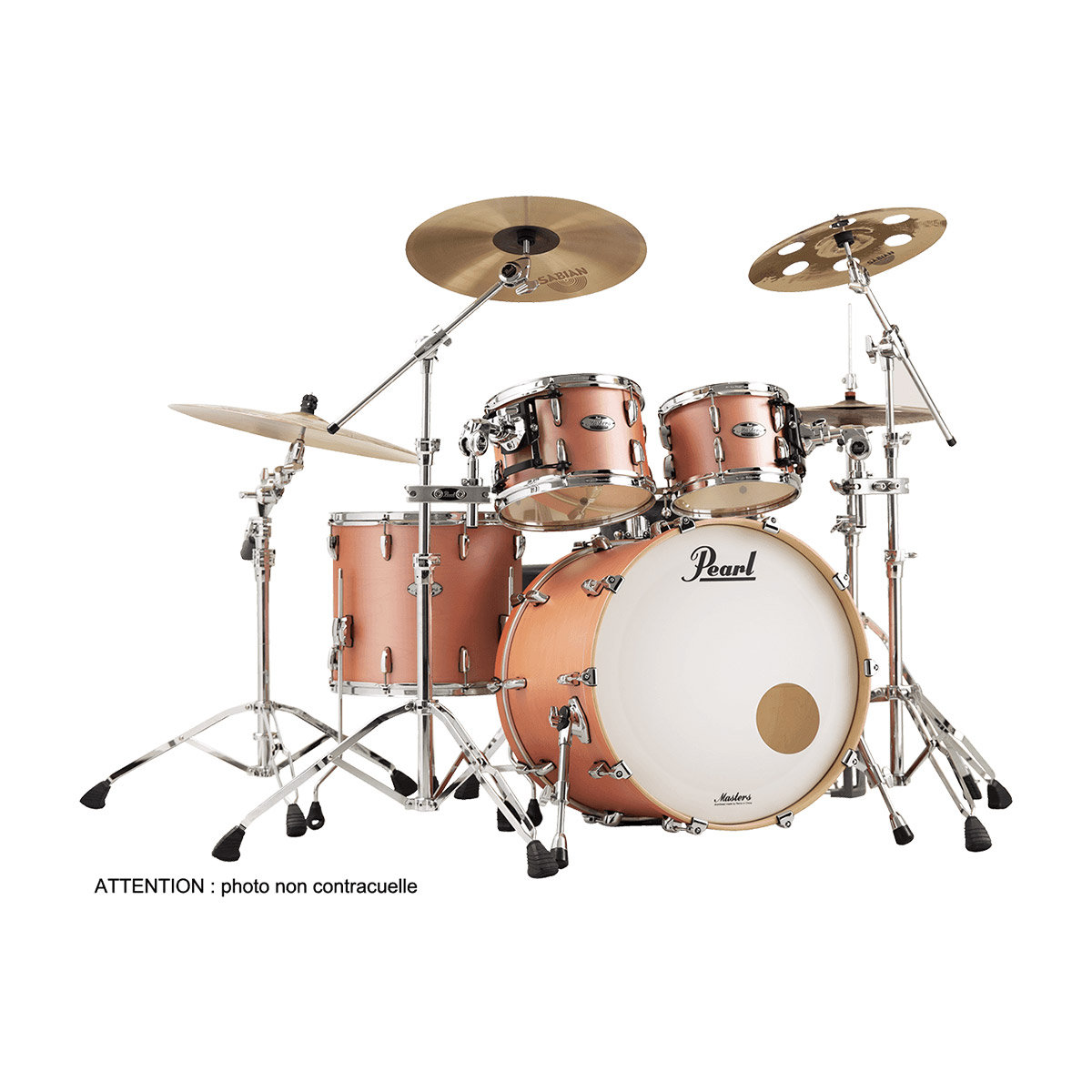 Pearl Master Maple Complete Fusion 22 4 Fûts Satin Sakura Coral ...