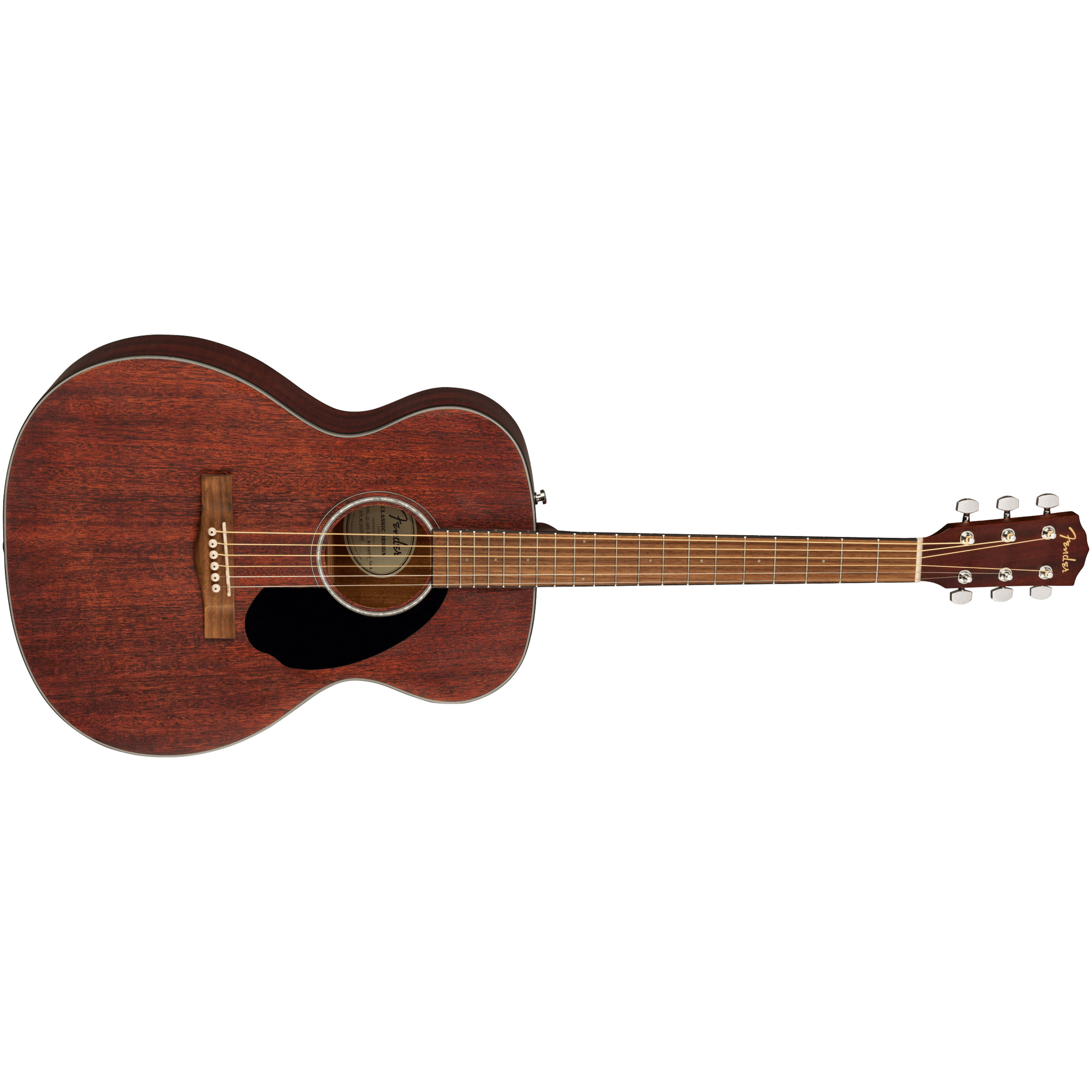 Fender CC-60S Concert All Mahogany WN Natural - Guitare folk SonoVente.com