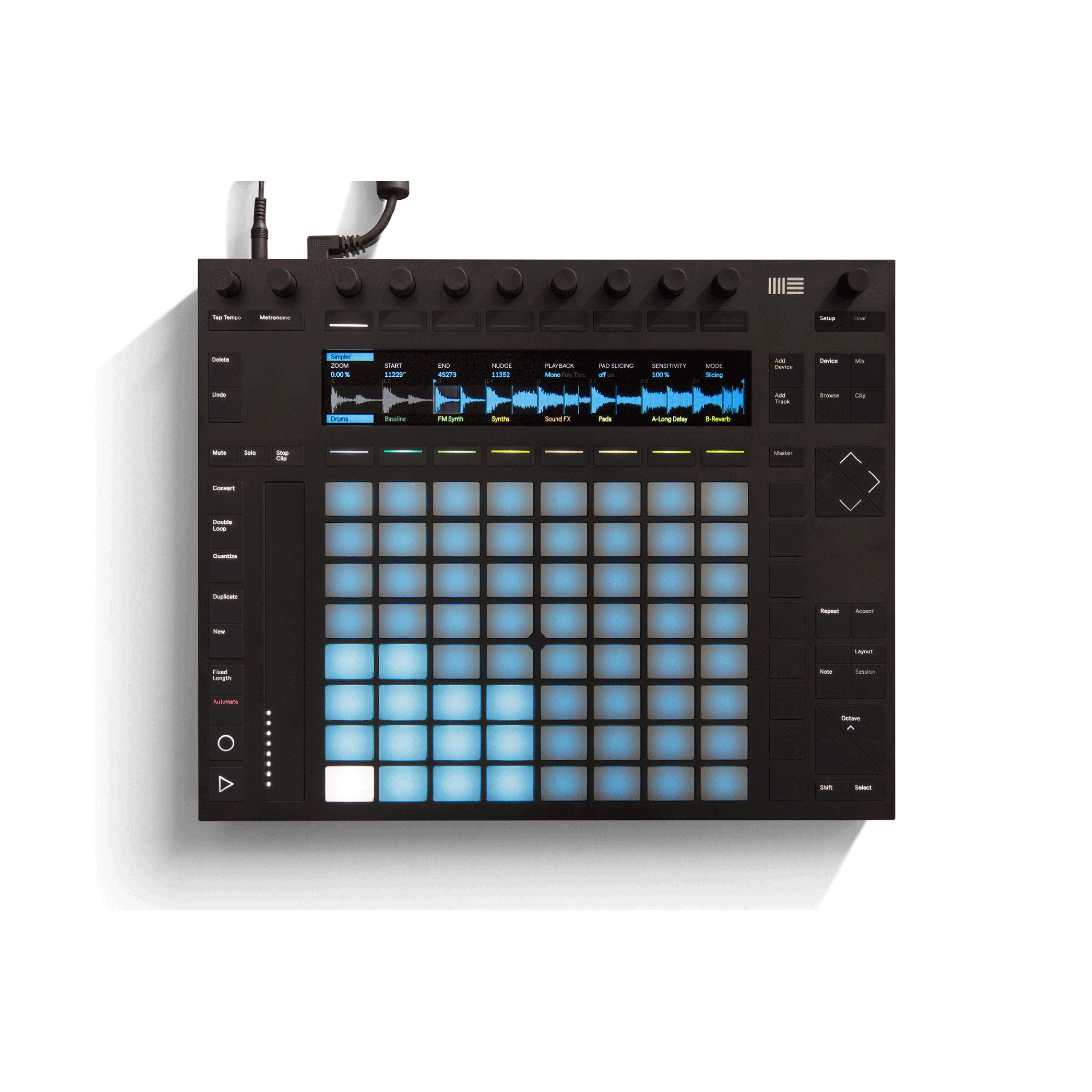 Ableton Push 2 + Stand Fonik Black - Contrôleur MIDI SonoVente.com