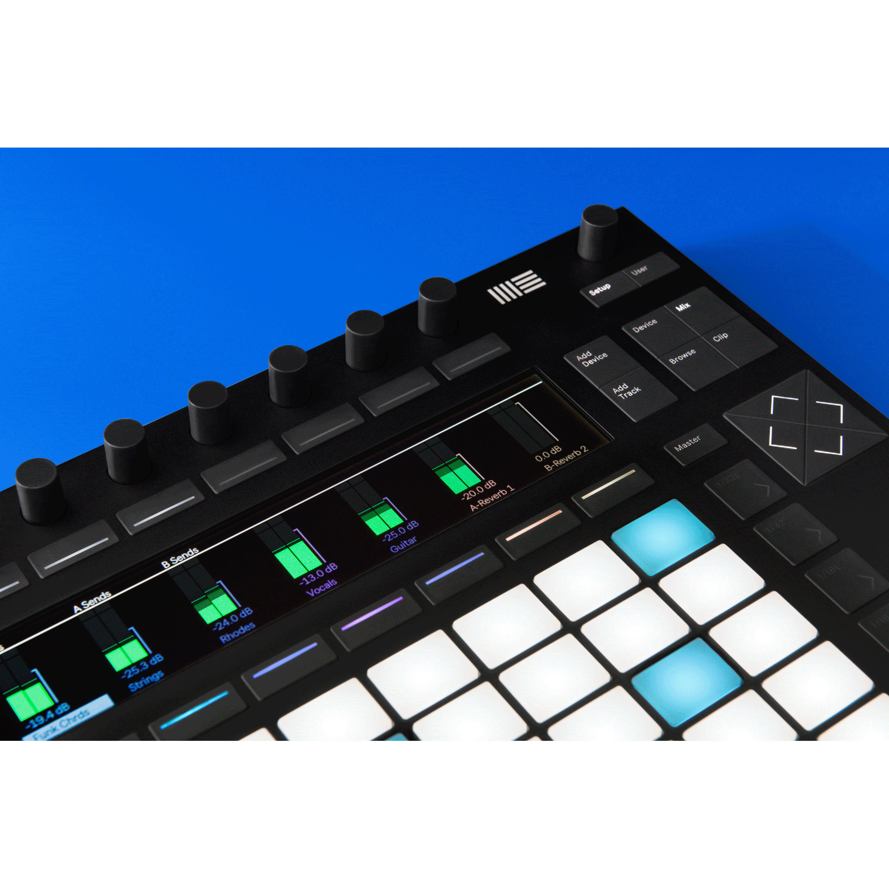 Ableton Push 2 + Stand Fonik Black - Contrôleur MIDI SonoVente.com