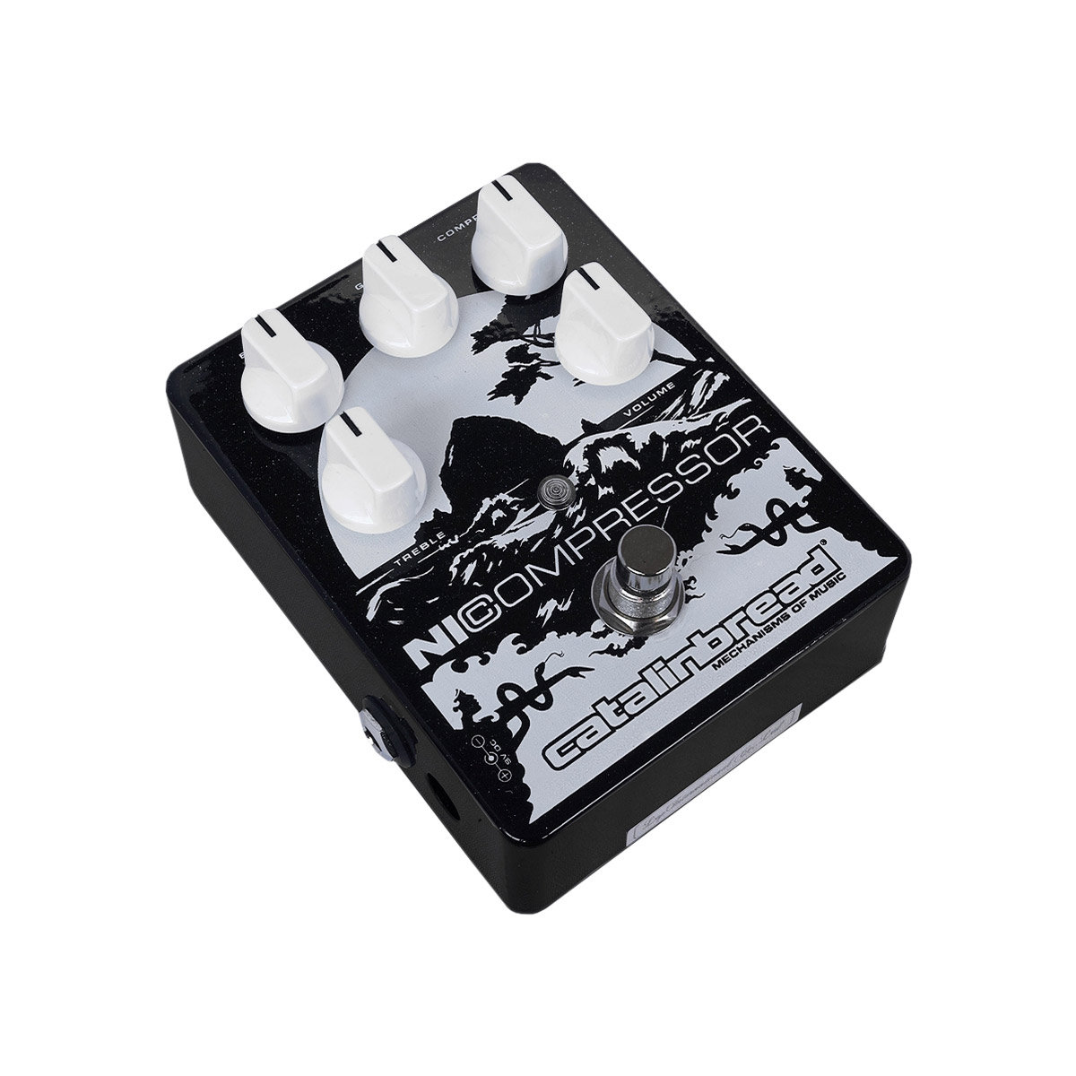Catalinbread NiCompressor Silver on Black - Effets guitare électrique SonoVente.com