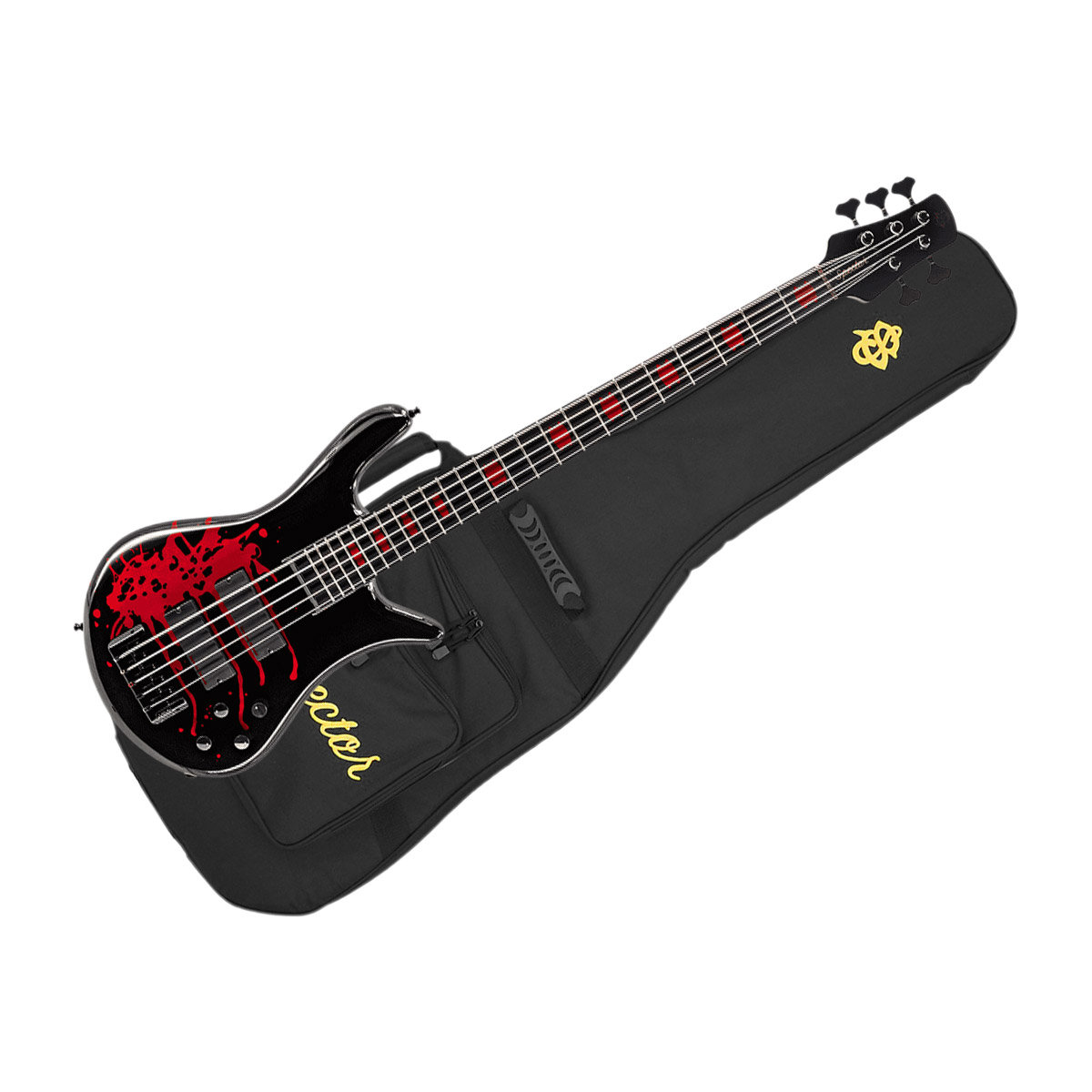 Spector Euro 5 LX Alex Webster Blood Red Drip + Housse - Basse ...