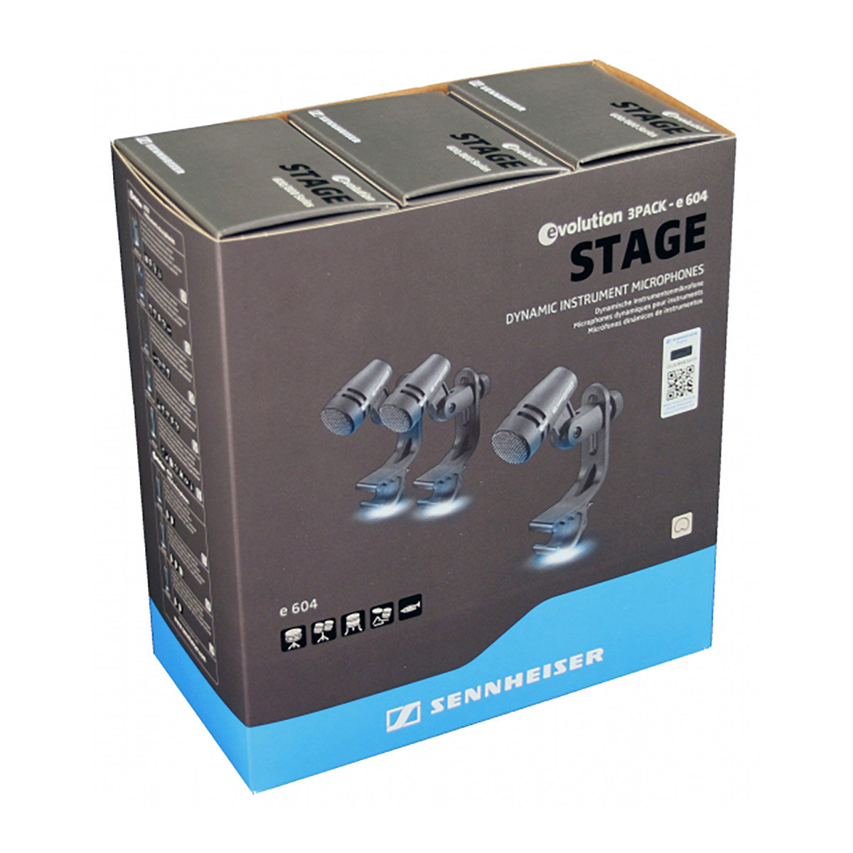 Sennheiser E604 3 Pack - Micro dynamique SonoVente.com