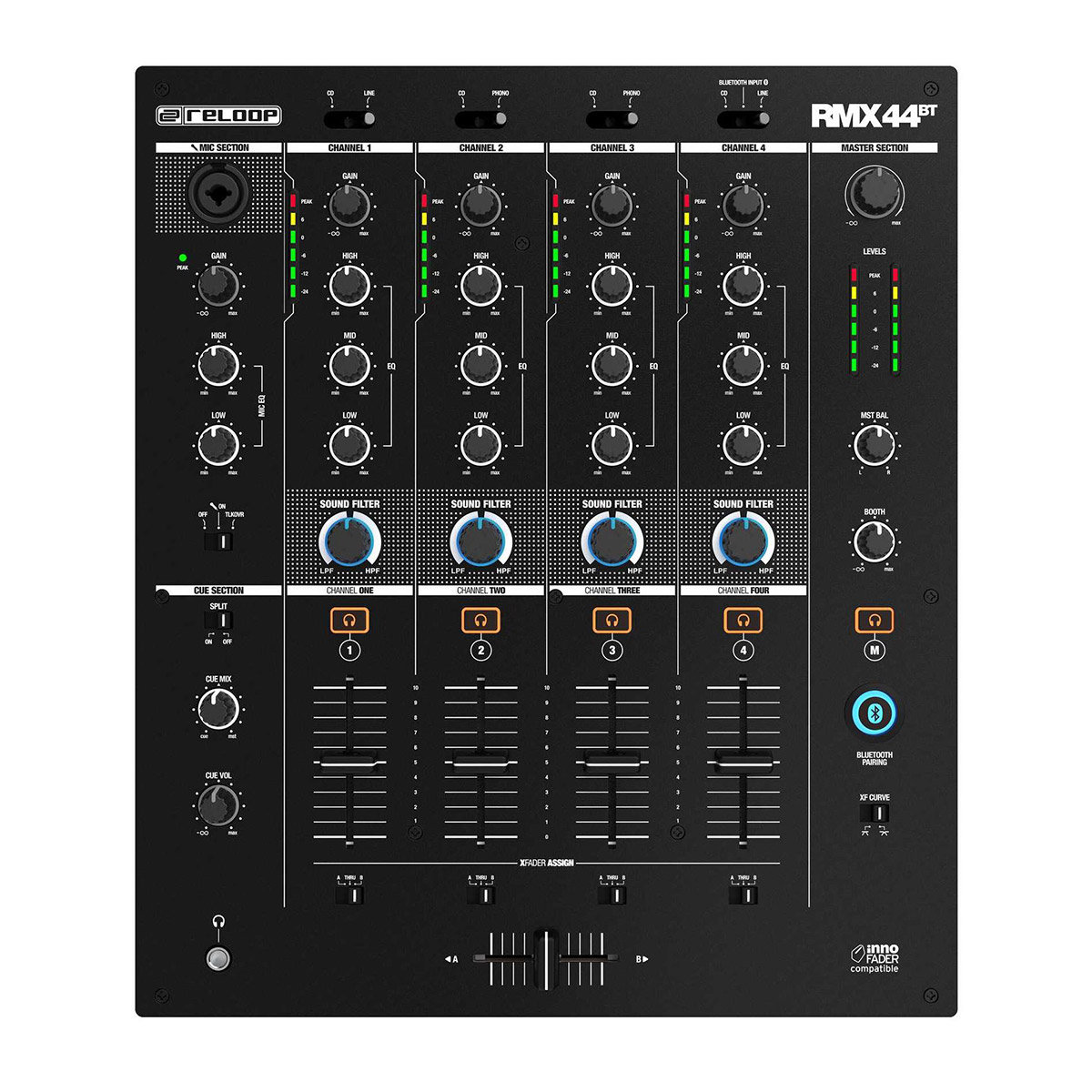 Reloop RMX-44 BT - Table de mixage DJ SonoVente.com
