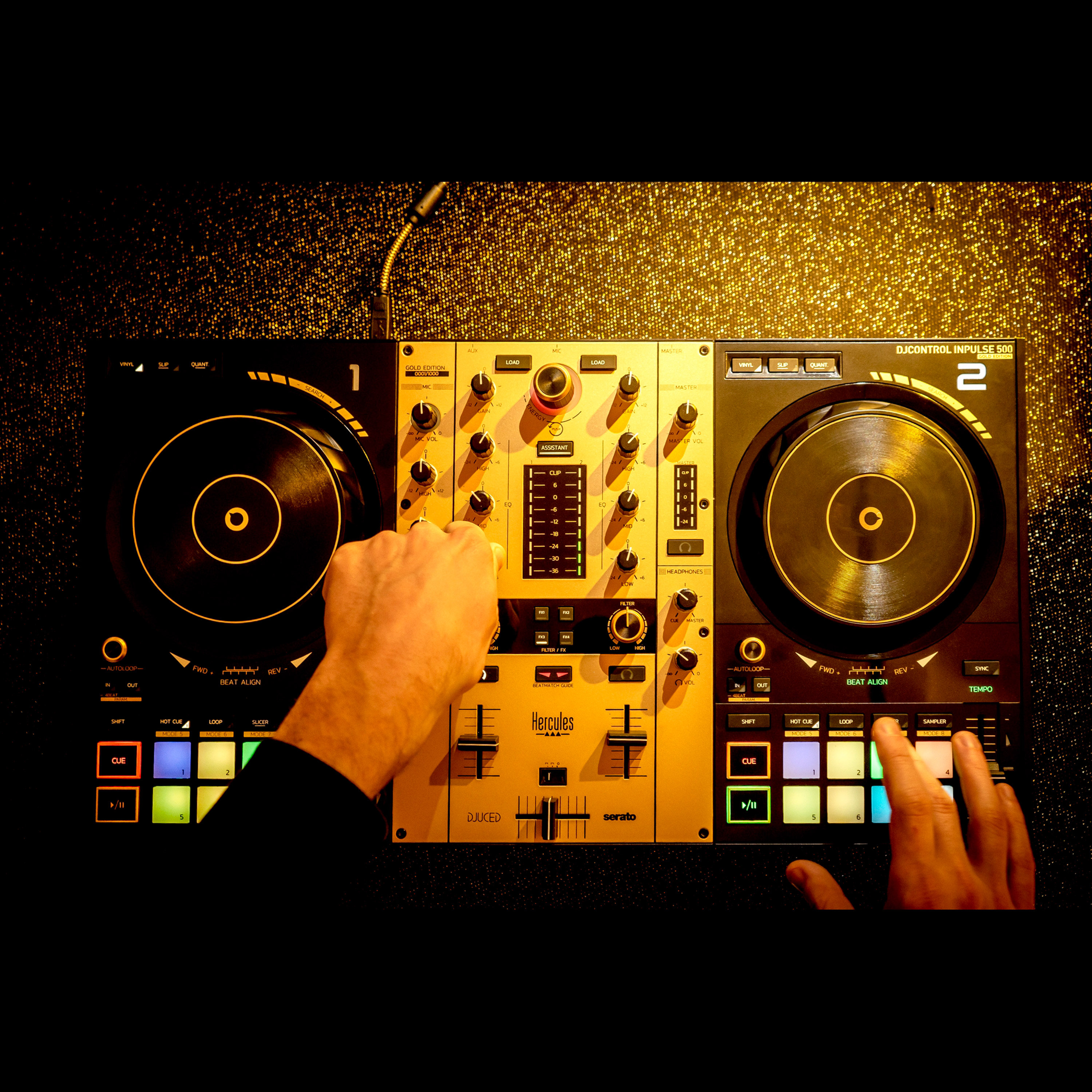 Hercules DJ DJControl Inpulse 500 Gold Edition - Contrôleur DJ USB ...
