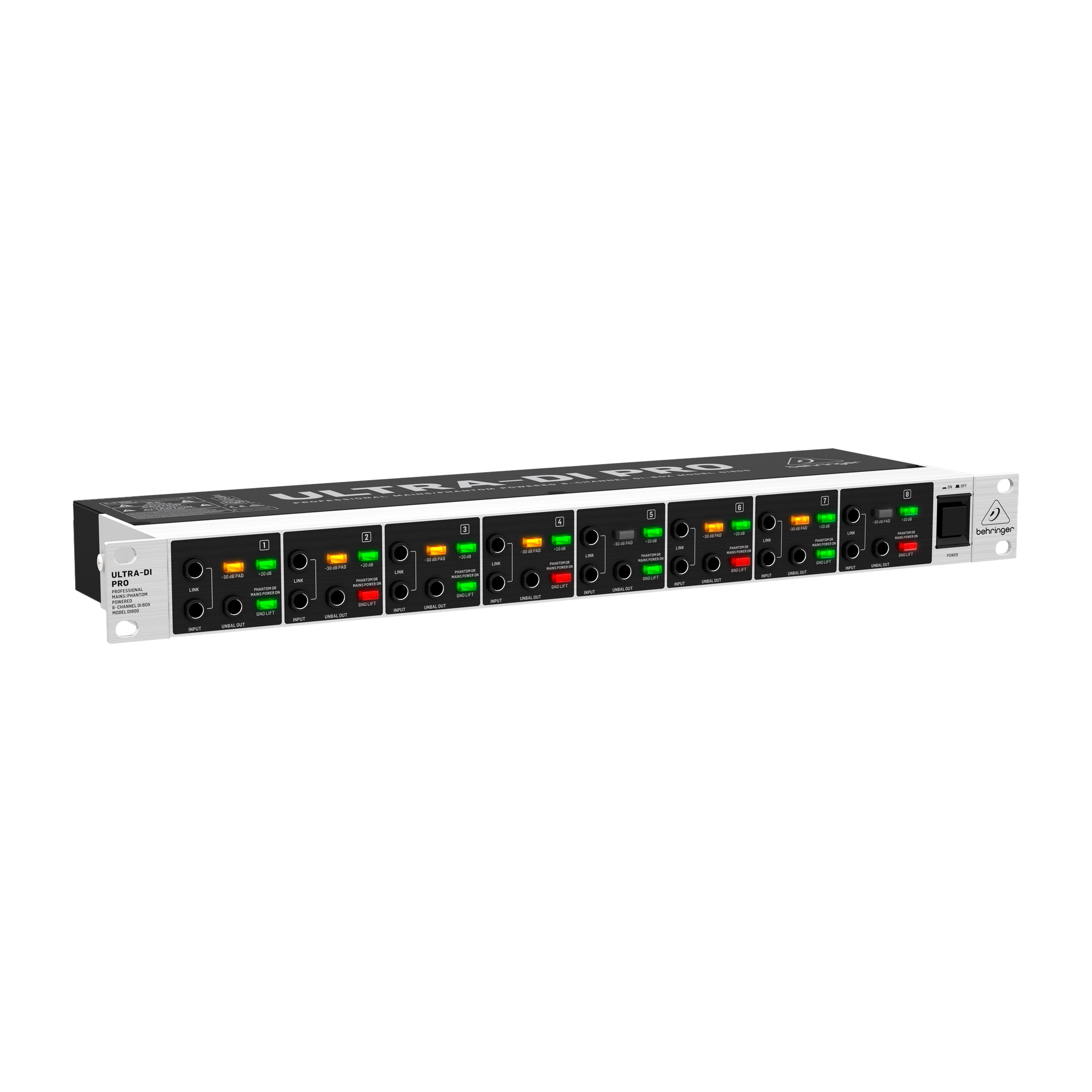 Behringer DI800 V2 Ultra-DI Pro - Boite de direct (DI) SonoVente.com