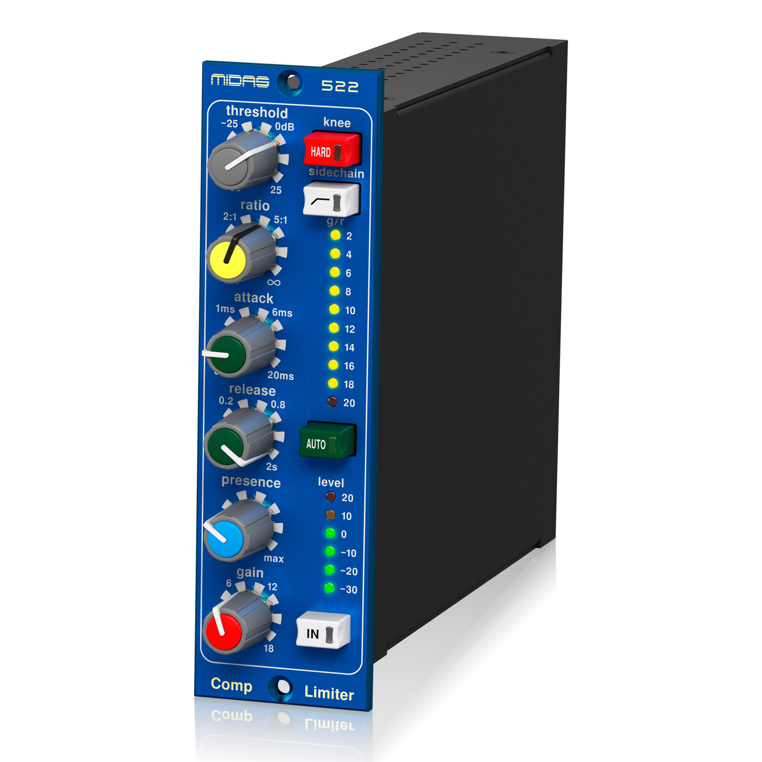 Midas COMPRESSOR LIMITER 522 V2 - Tranche de console SonoVente.com