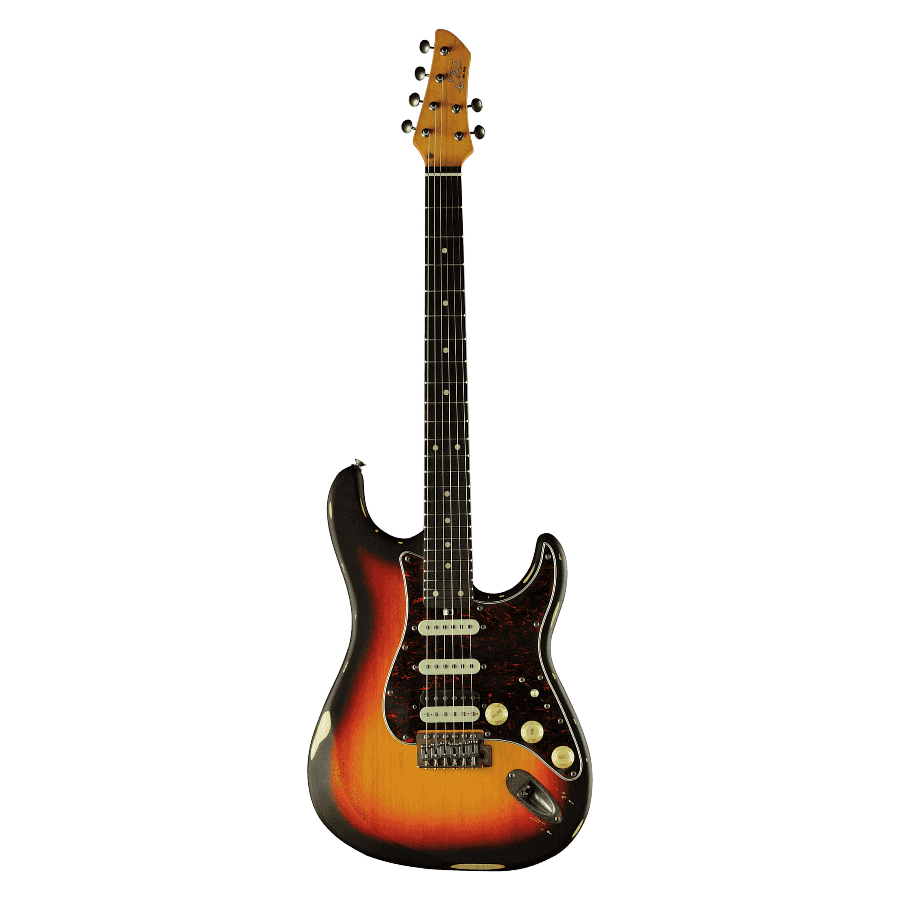 EKO Aire Relic Sunburst - Guitare forme ST SonoVente.com