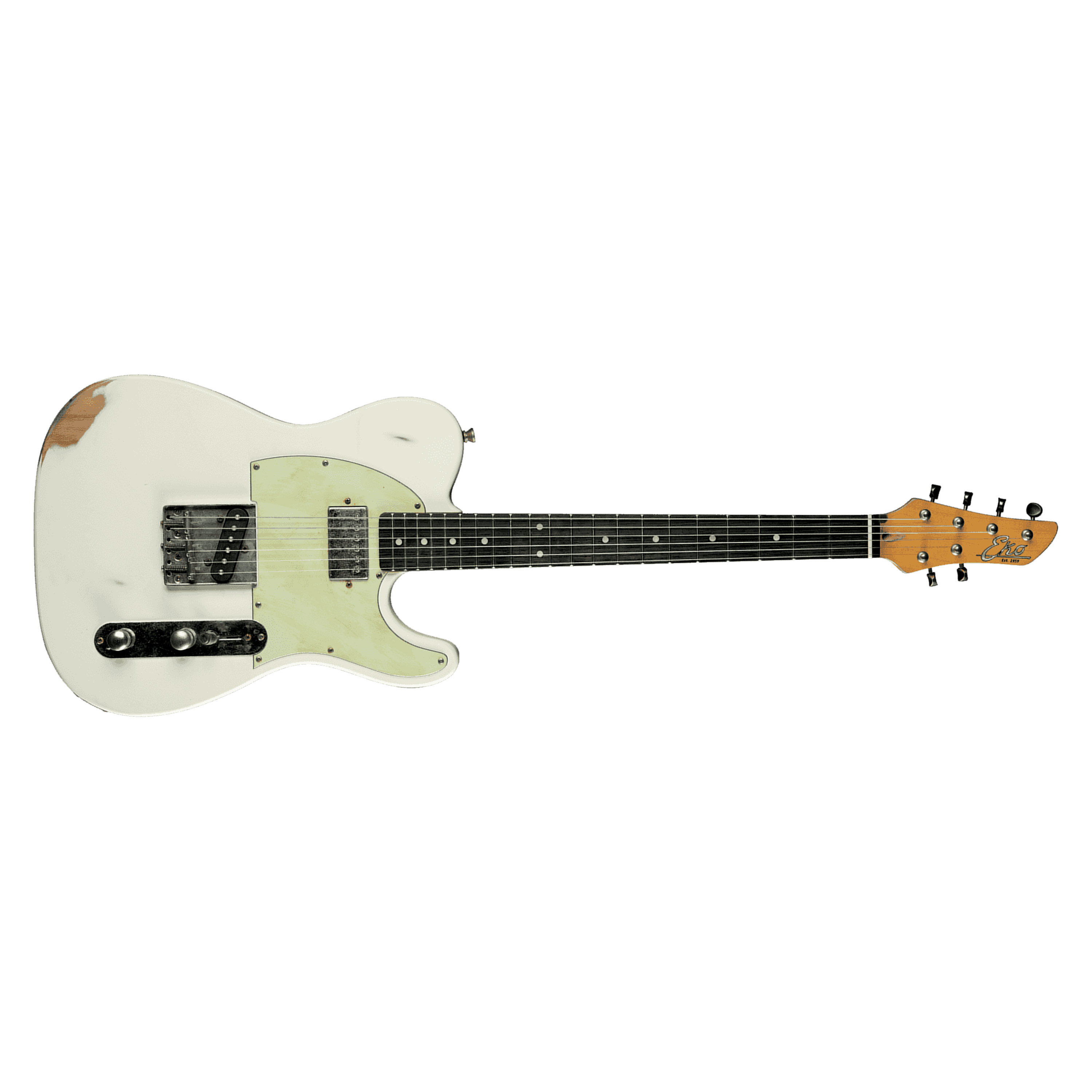 EKO Tero Relic Olympic White - Guitare forme T SonoVente.com