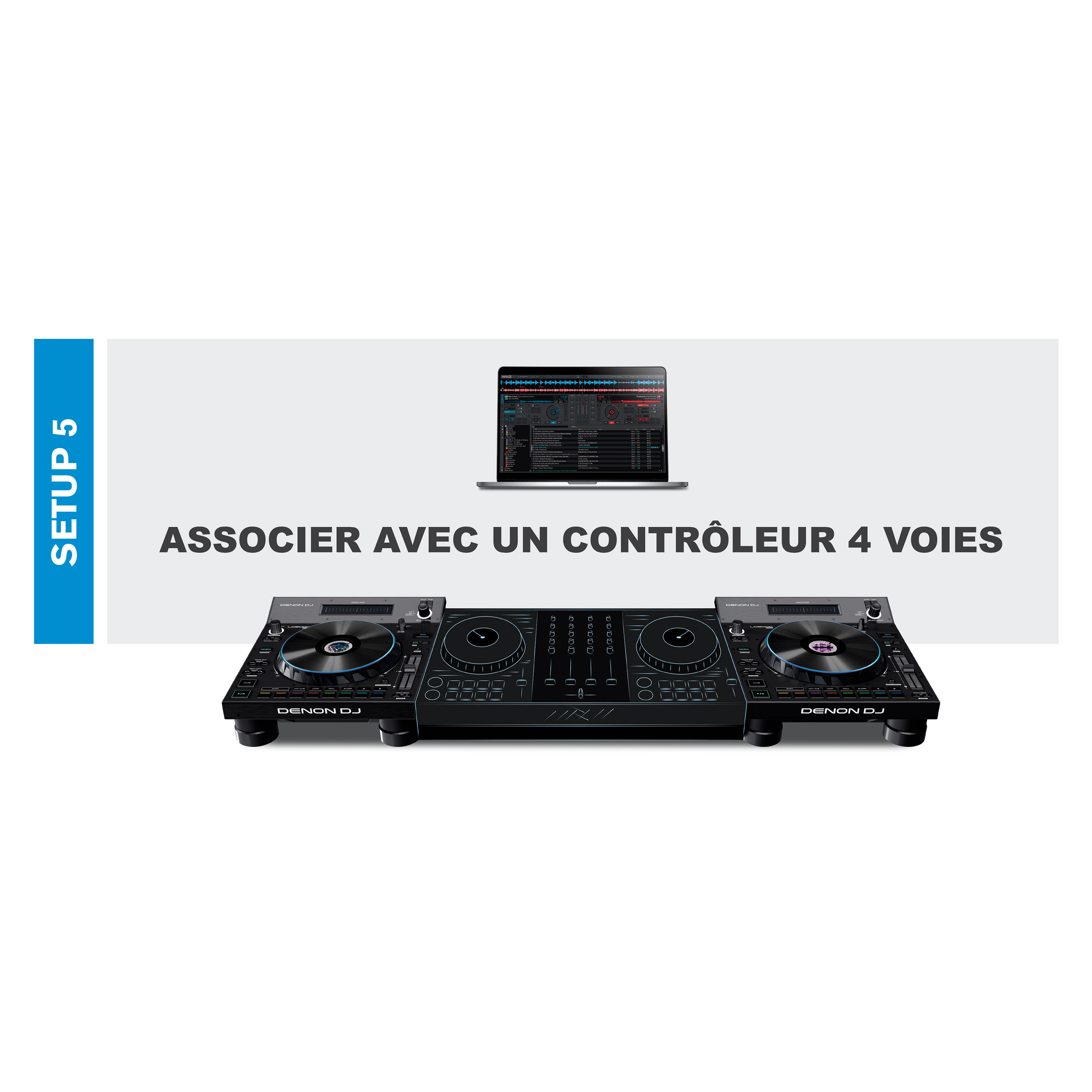 Denon DJ LC6000 - Contrôleur DJ autonome SonoVente.com