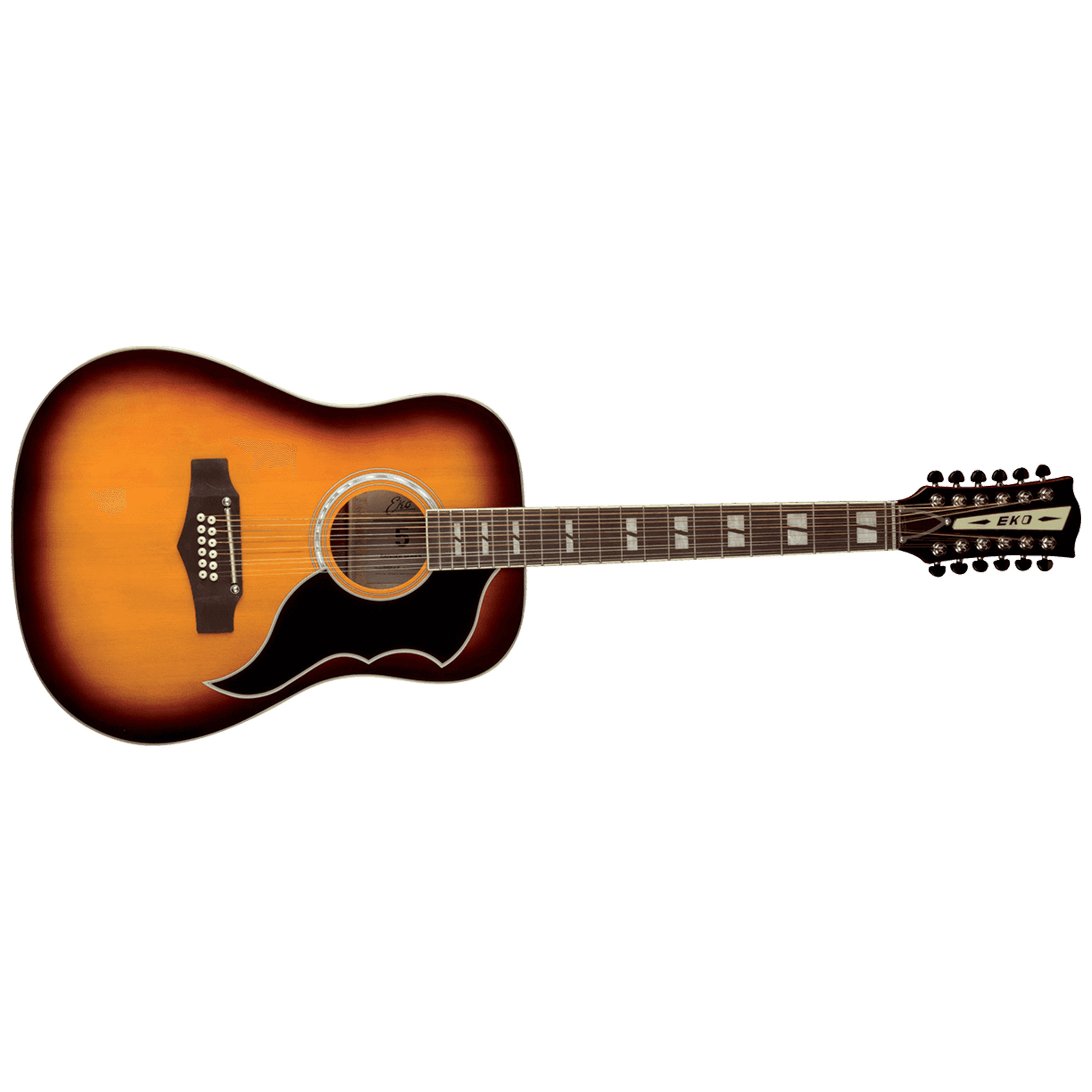 EKO Ranger Vintage Reissue XII Honey Burst - Guitare acoustique 12 ...