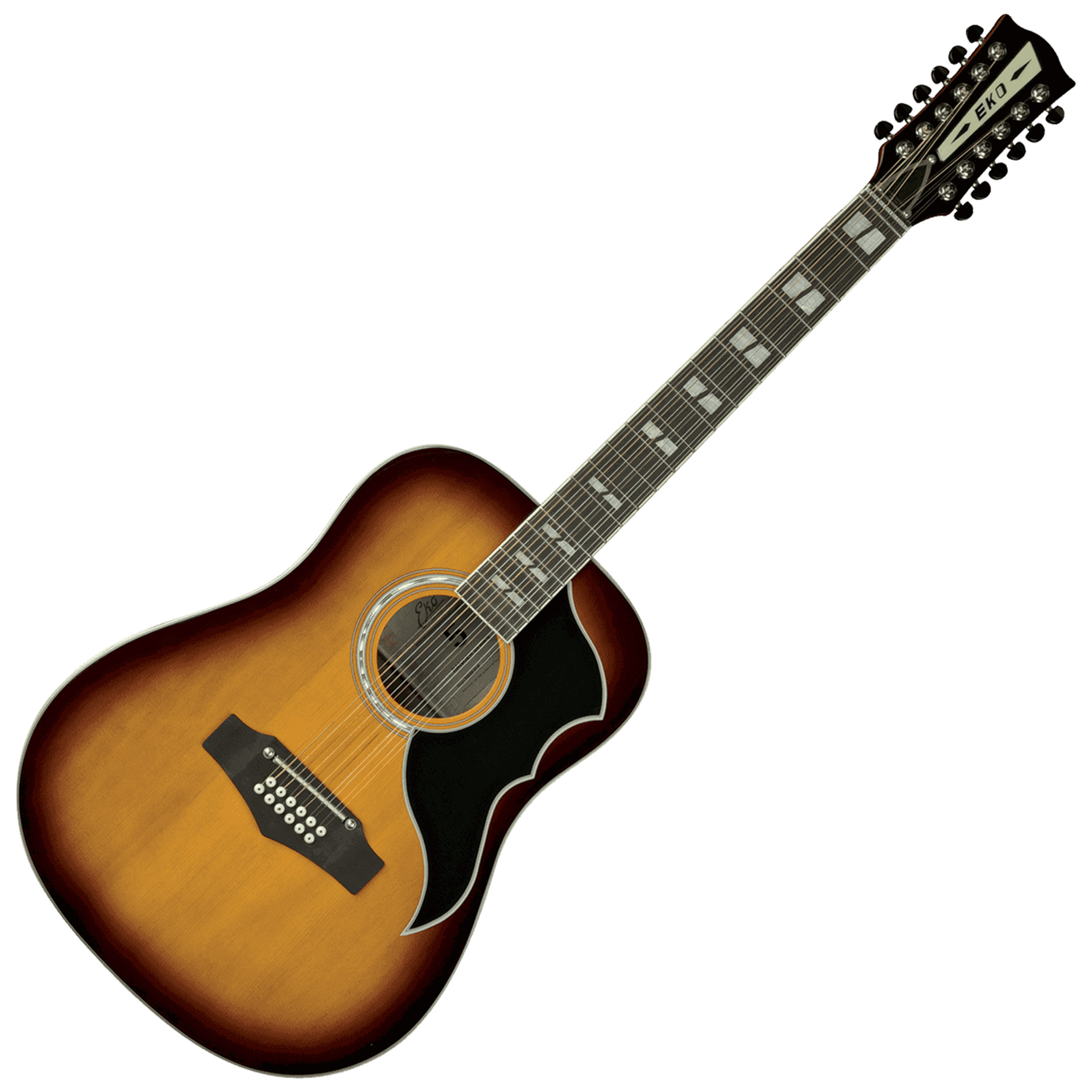 EKO Ranger Vintage Reissue XII électro Honey Burst - Guitare électro 12 ...