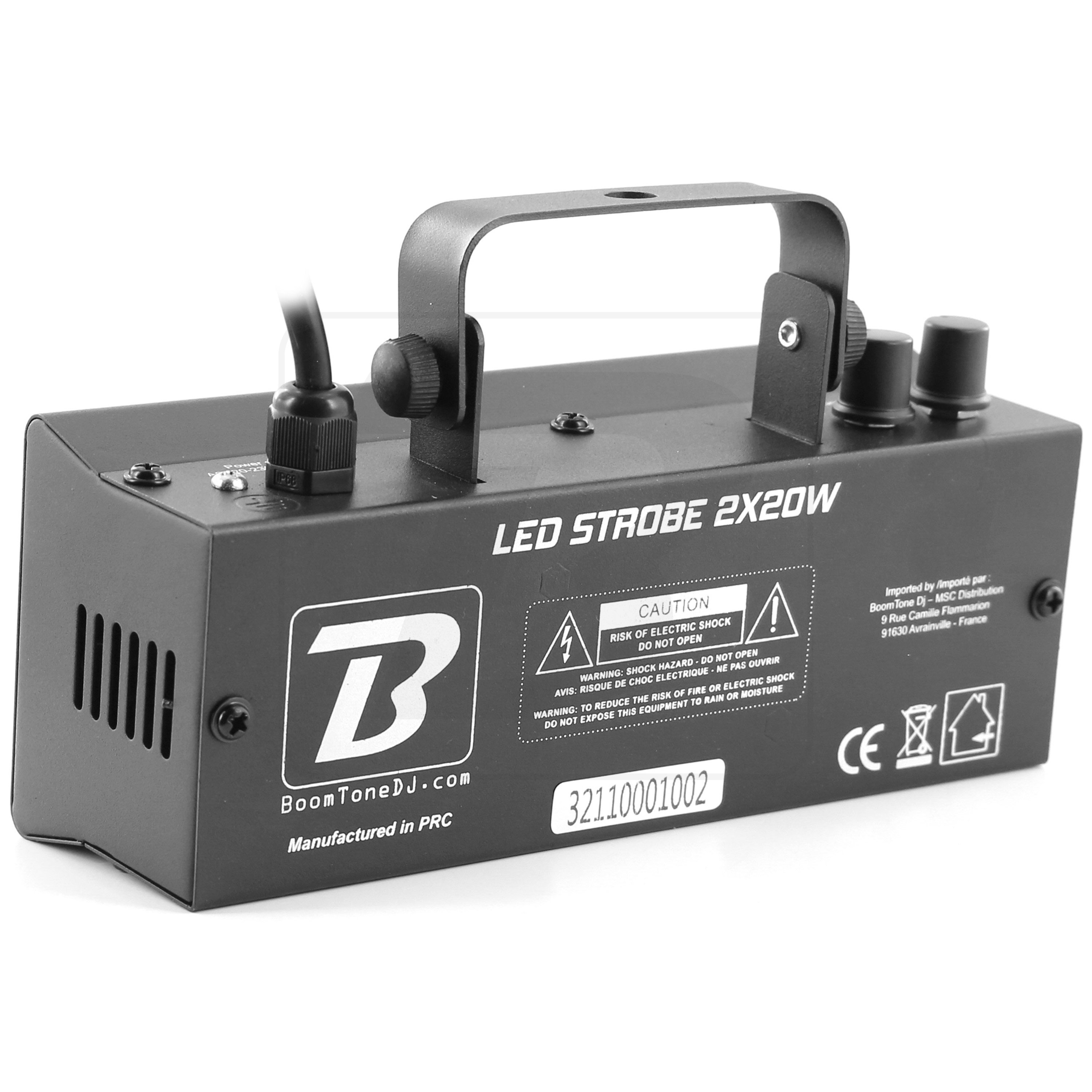 BoomTone DJ LED Strobe 2x20W - Stroboscope à Led SonoVente.com