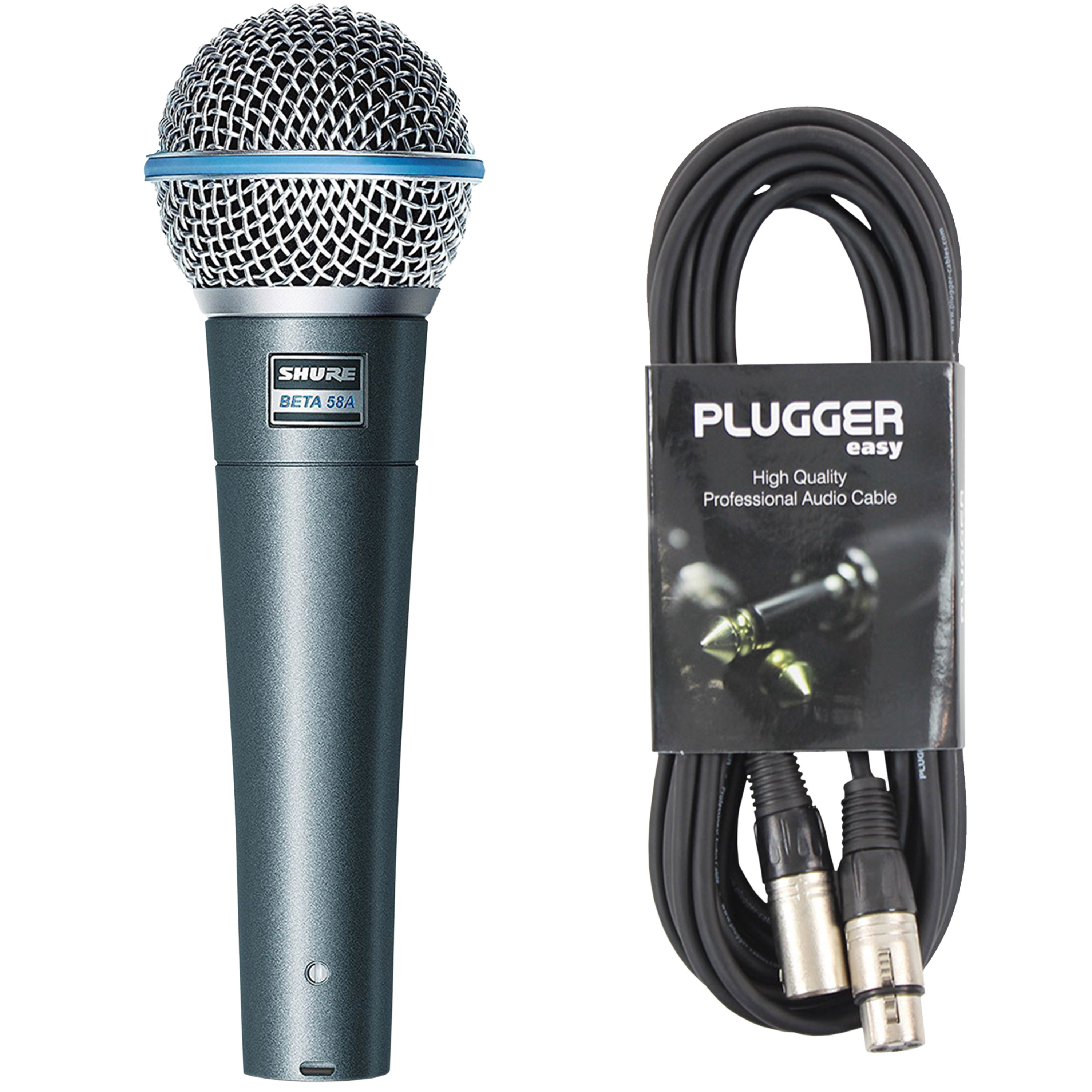 Shure Pack Beta 58A + Câble XLR 6m - Micro zang SonoVente.com - nl