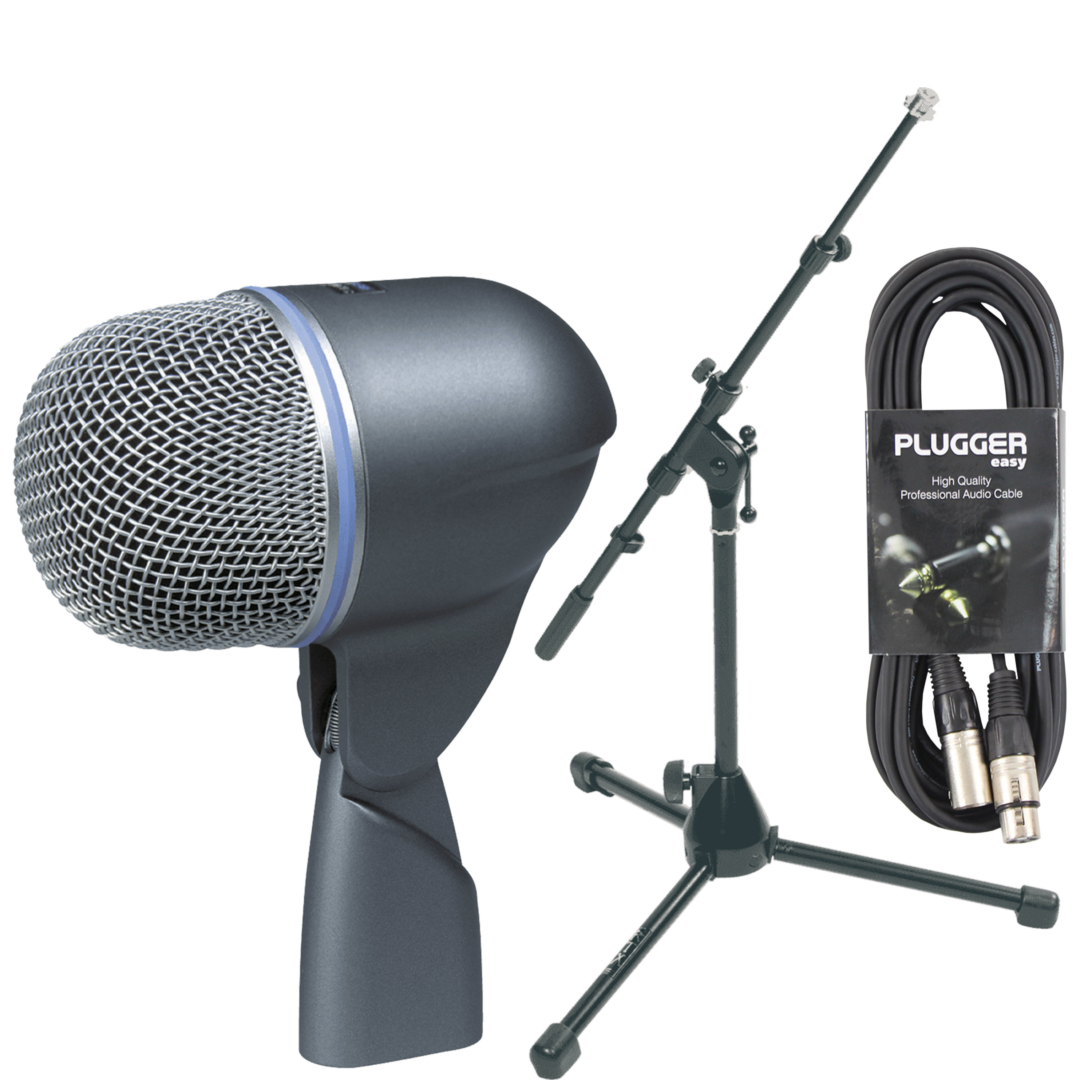 Shure Pack Beta 52A + Câble XLR 6m + Pied - Micro chant SonoVente.com
