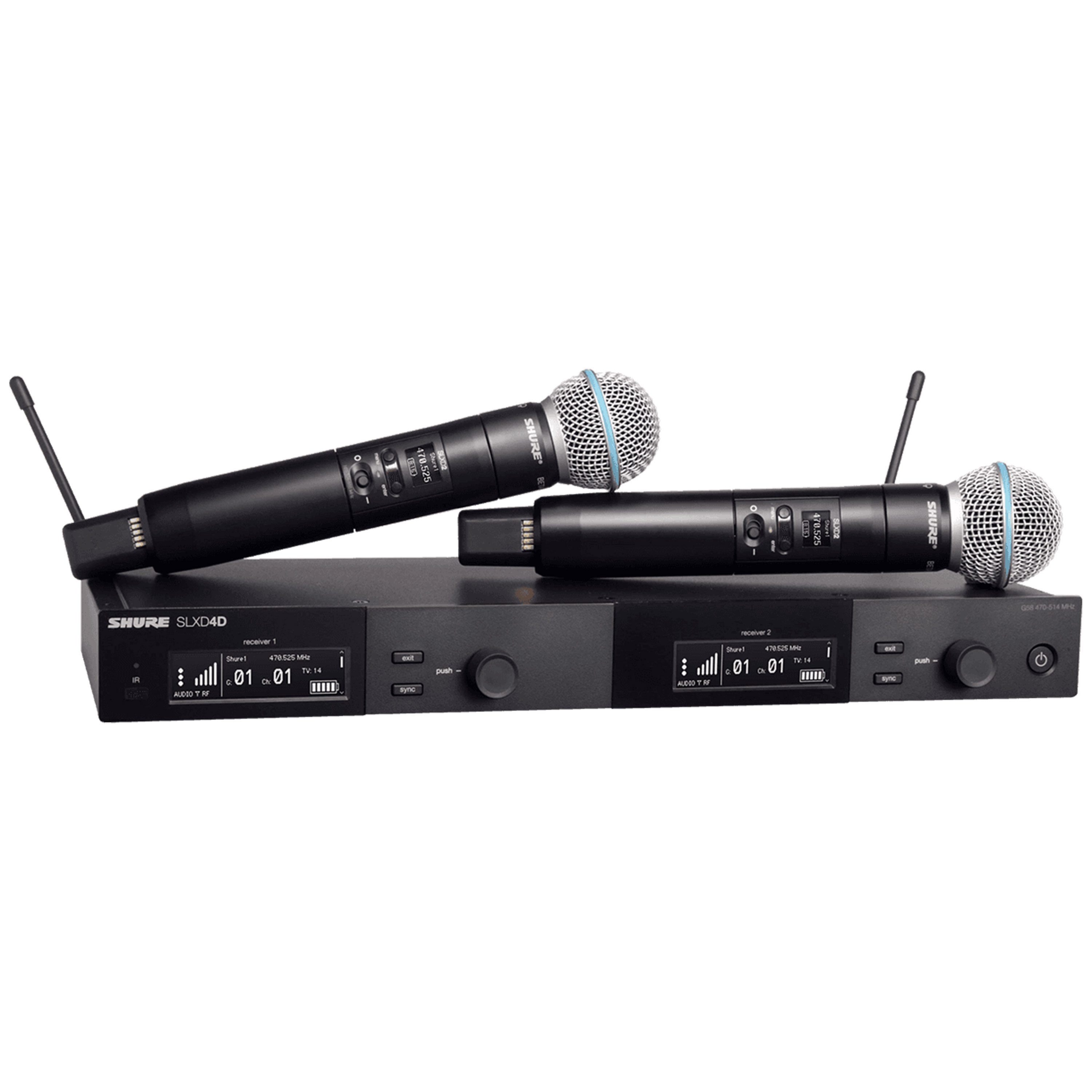 Shure SLXD24DE-B58 J53 - Micro HF chant SonoVente.com