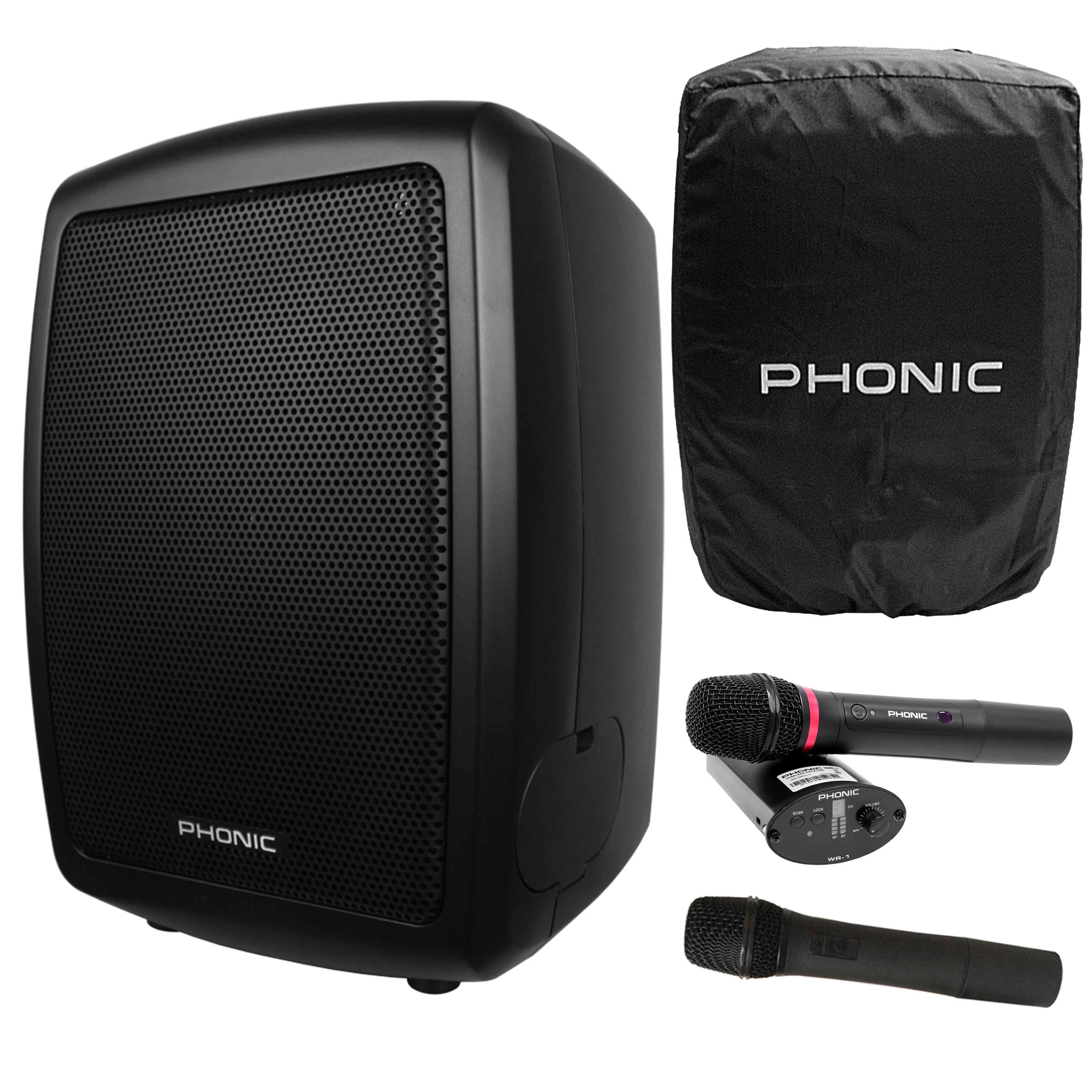 Phonic Safari 2000 sys 2 + micro main + cover - Sono Portable SonoVente.com