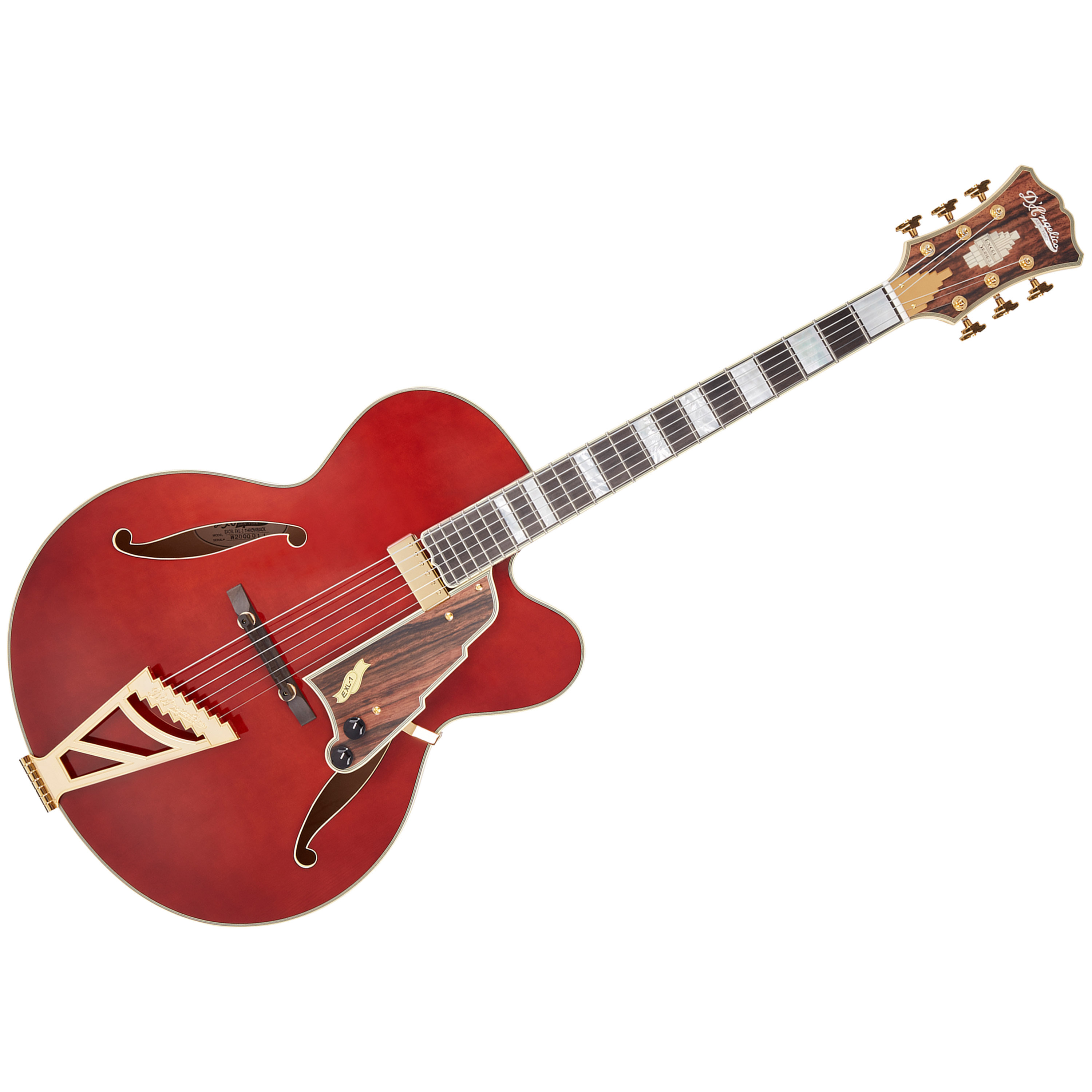 D'Angelico Excel EXL-1 Throwback Viola - Guitare hollow body SonoVente.com