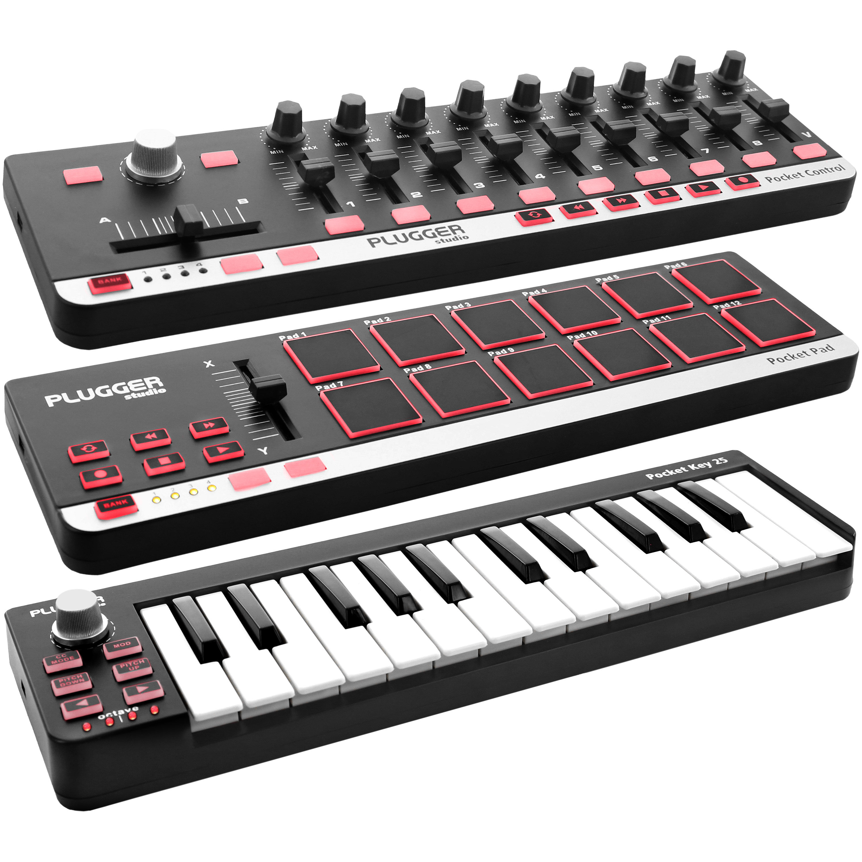 Plugger Studio Pocket Bundle - Contrôleur MIDI SonoVente.com
