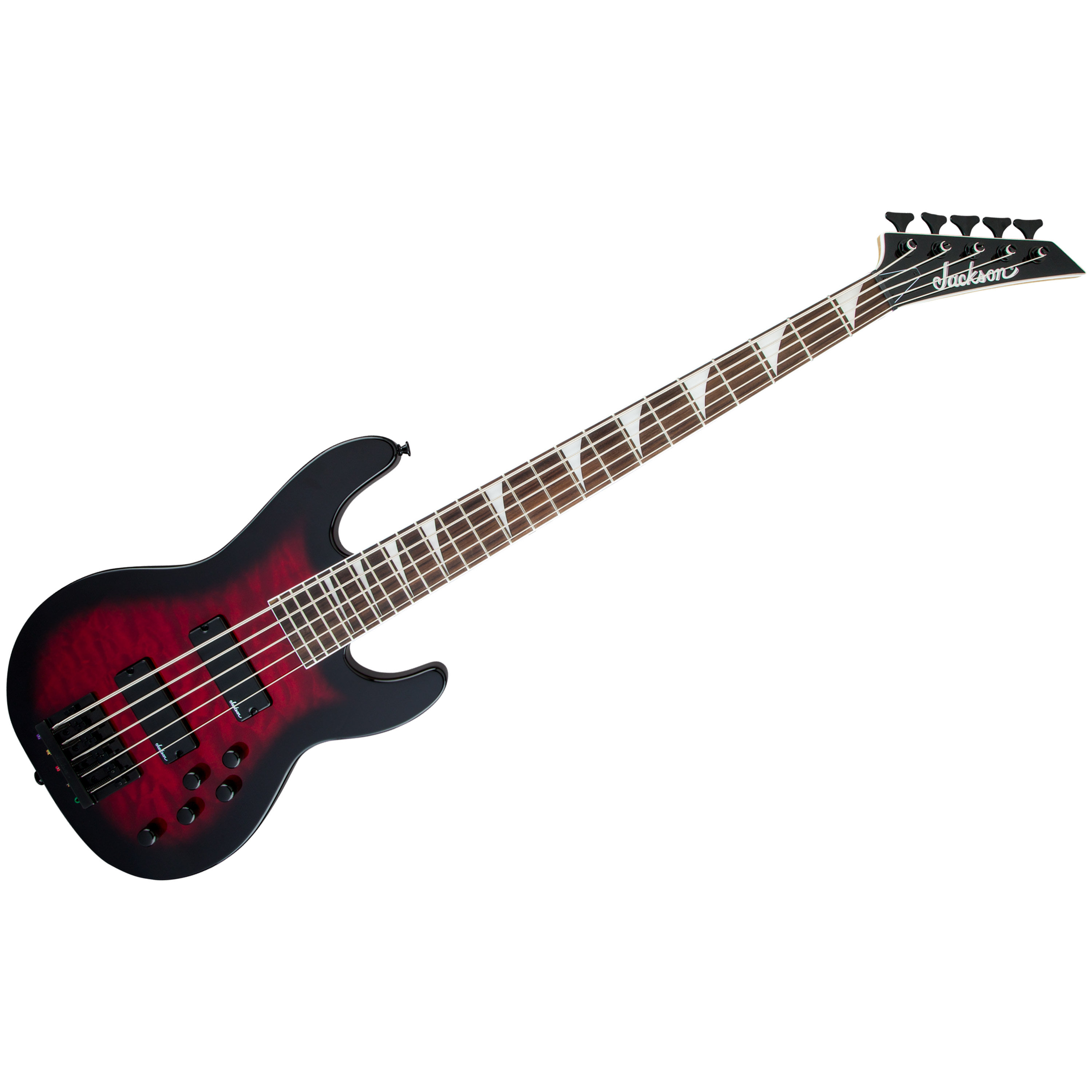 Jackson JS Series Concert Bass JS3V Transparent Red Burst - Basse ...