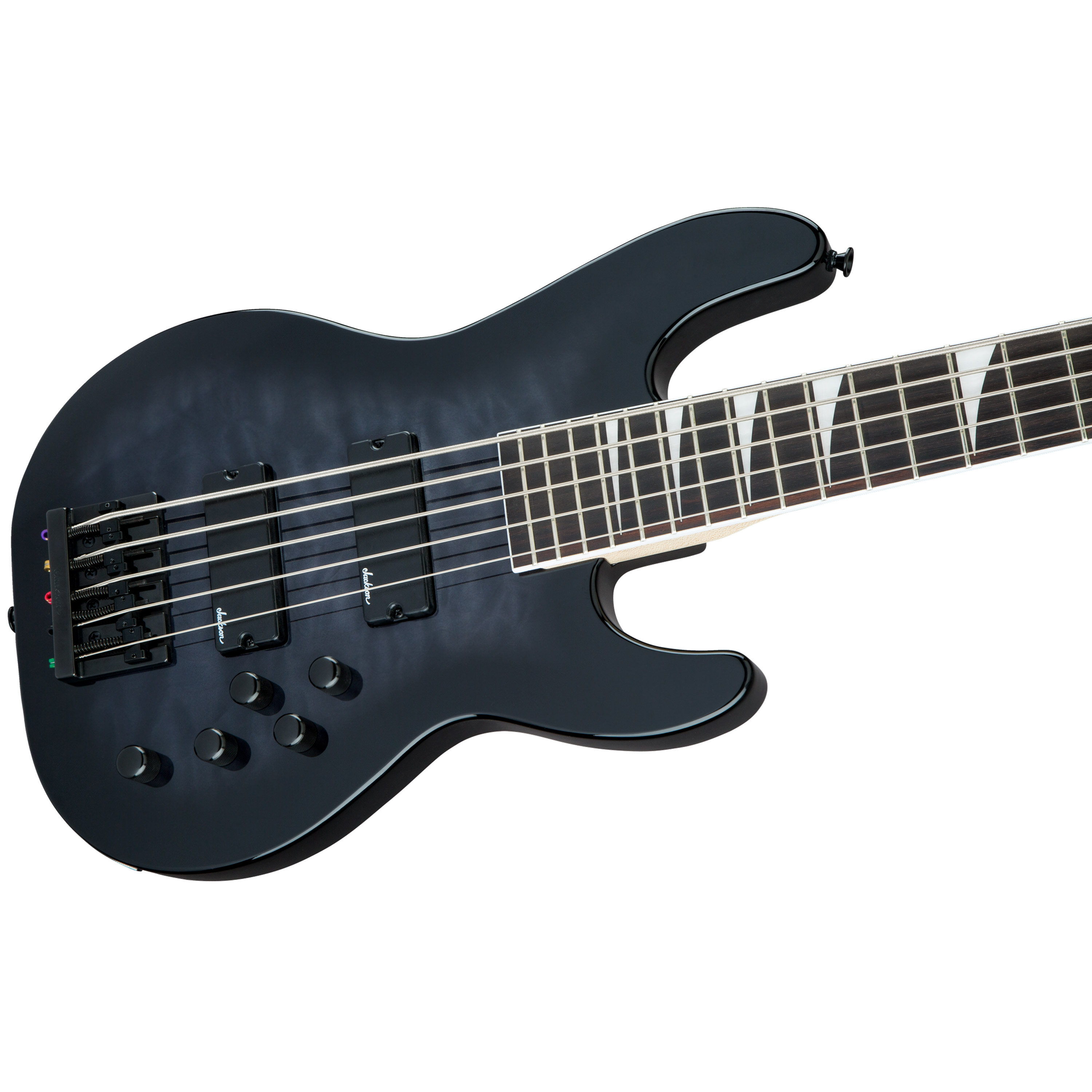 Jackson JS Series Concert Bass JS3VQ Transparent Black Burst - Basse ...