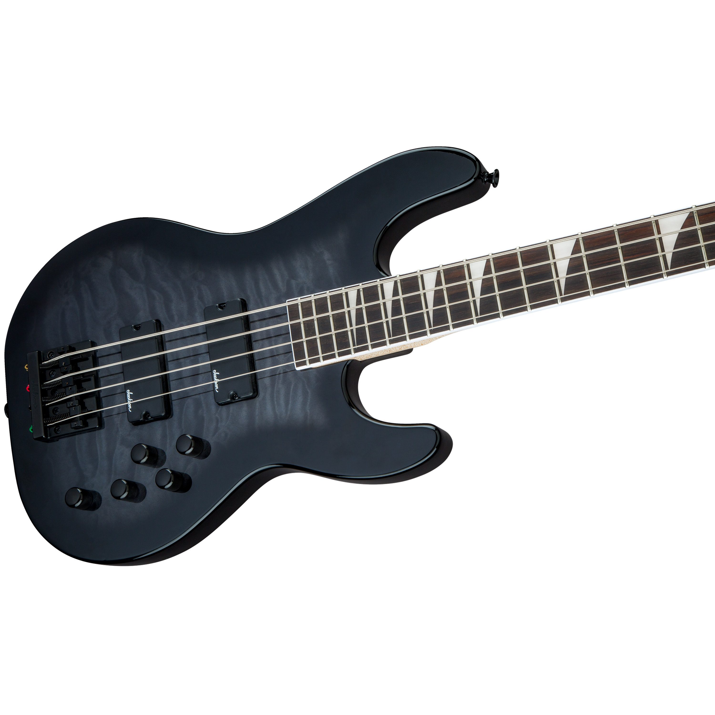 Jackson JS Series Concert Bass JS3Q Transparent Black Burst - Basse ...