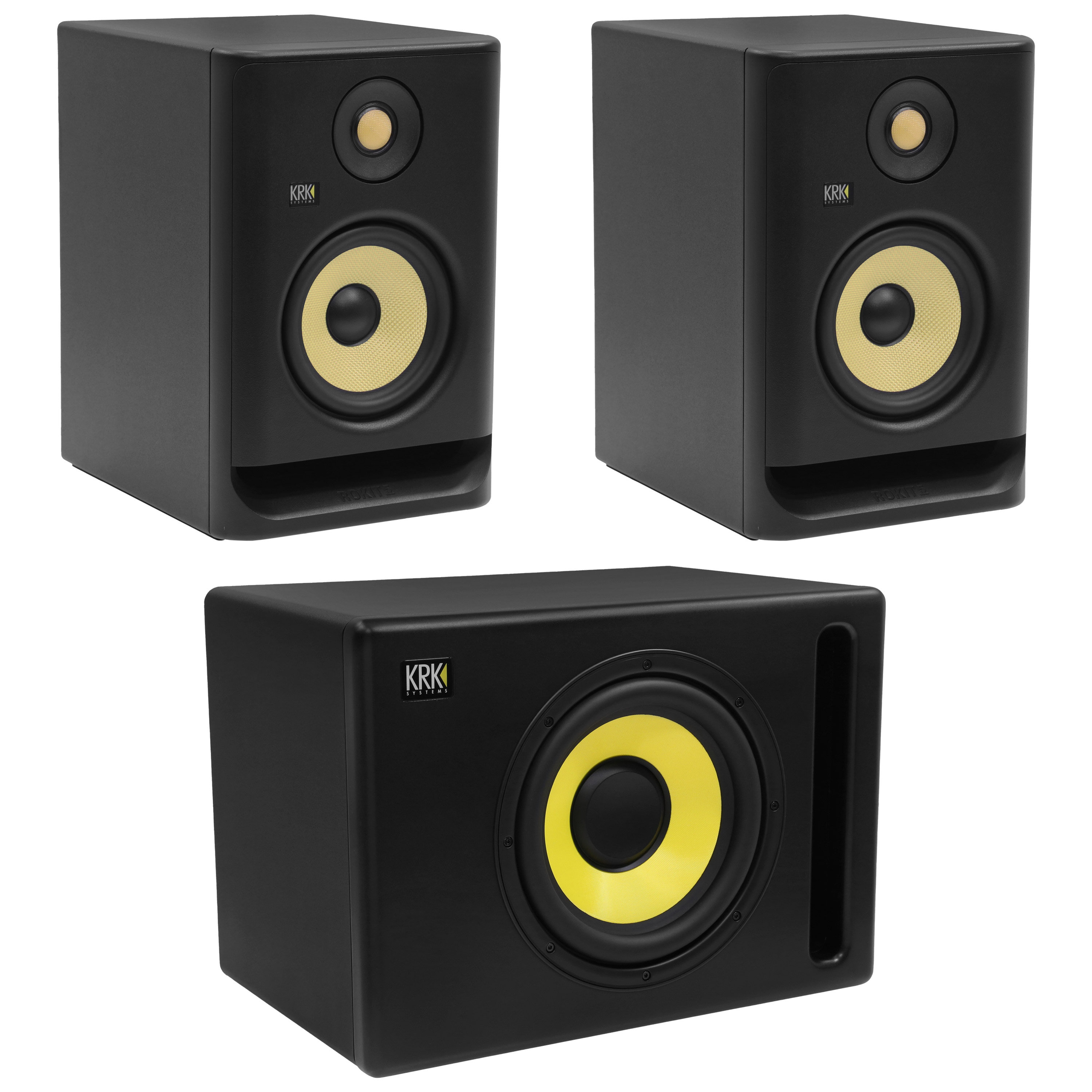 Krk Pack Rokit RP5 G4 (La paire) + Sub S10.4 - Pack enceintes ...
