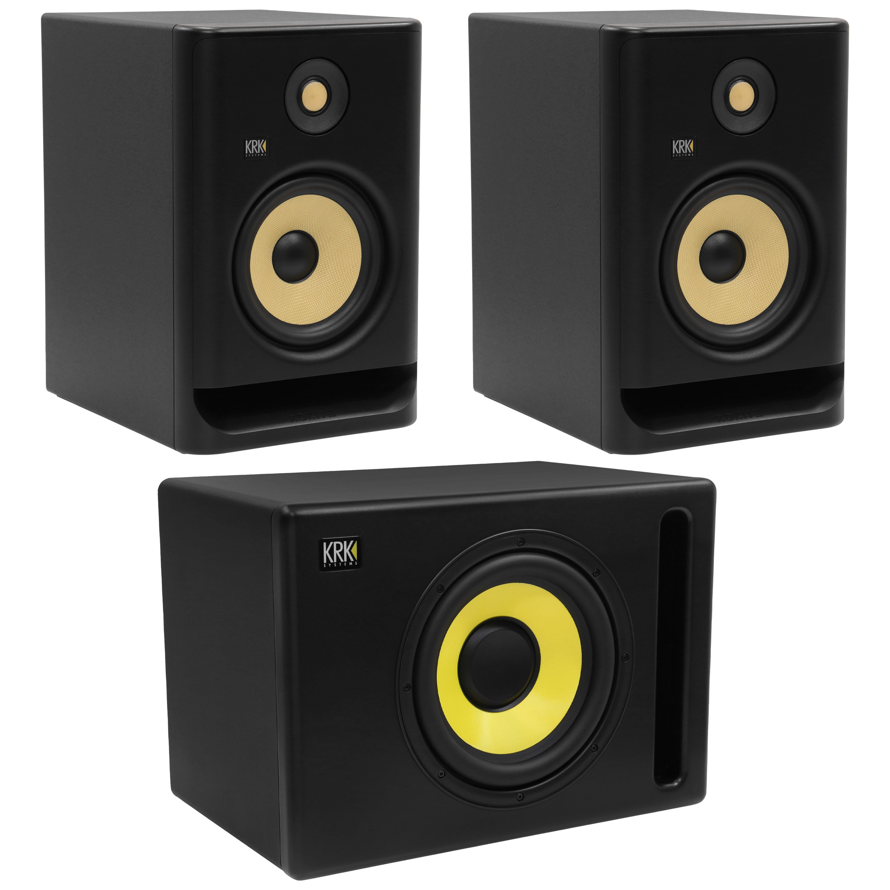 Krk Pack Rokit RP7 G4 (La paire) + Sub S10.4 - Pack enceintes ...