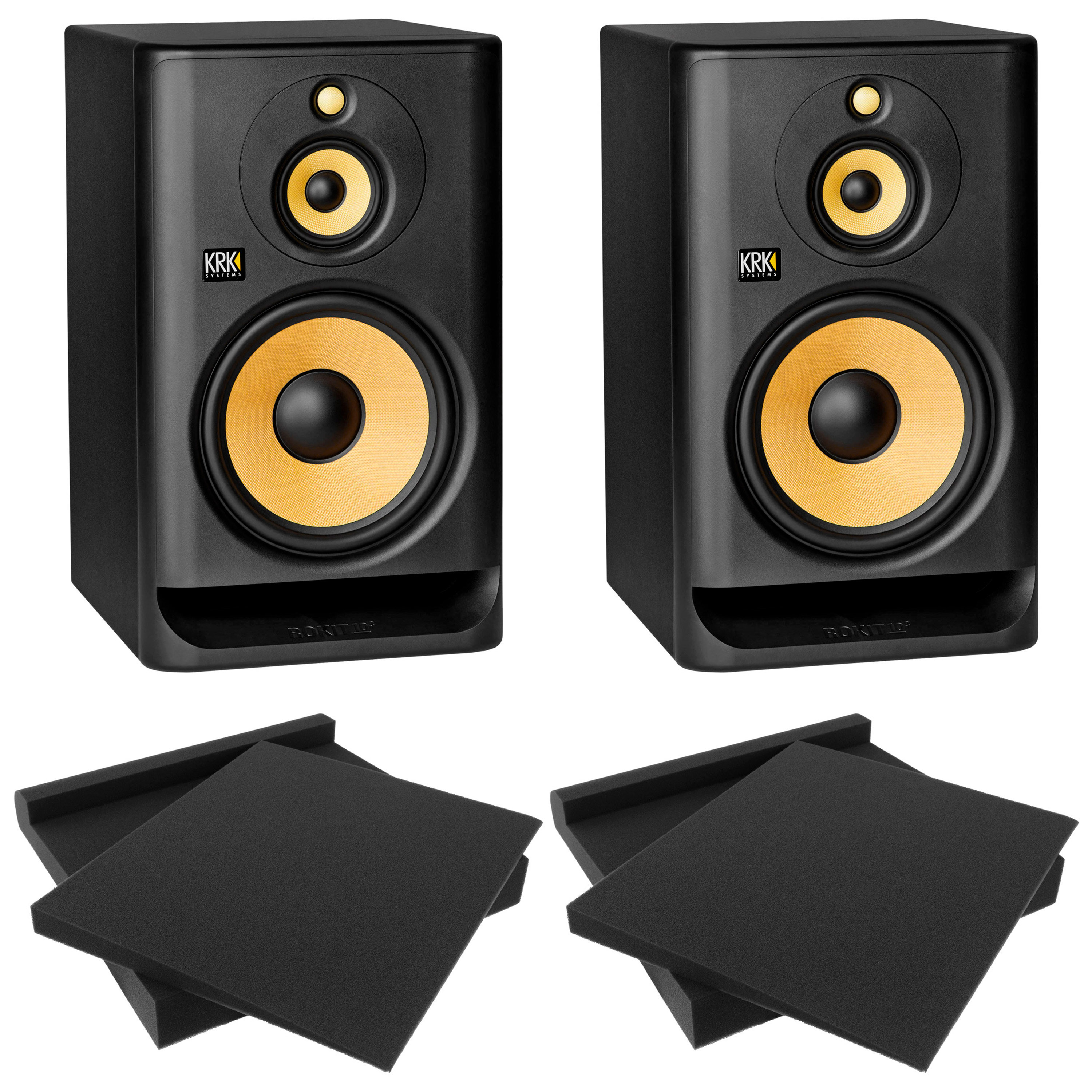 Krk Pack Rokit RP10-3 G4 + Monisoft (La paire) - Pack Enceintes ...