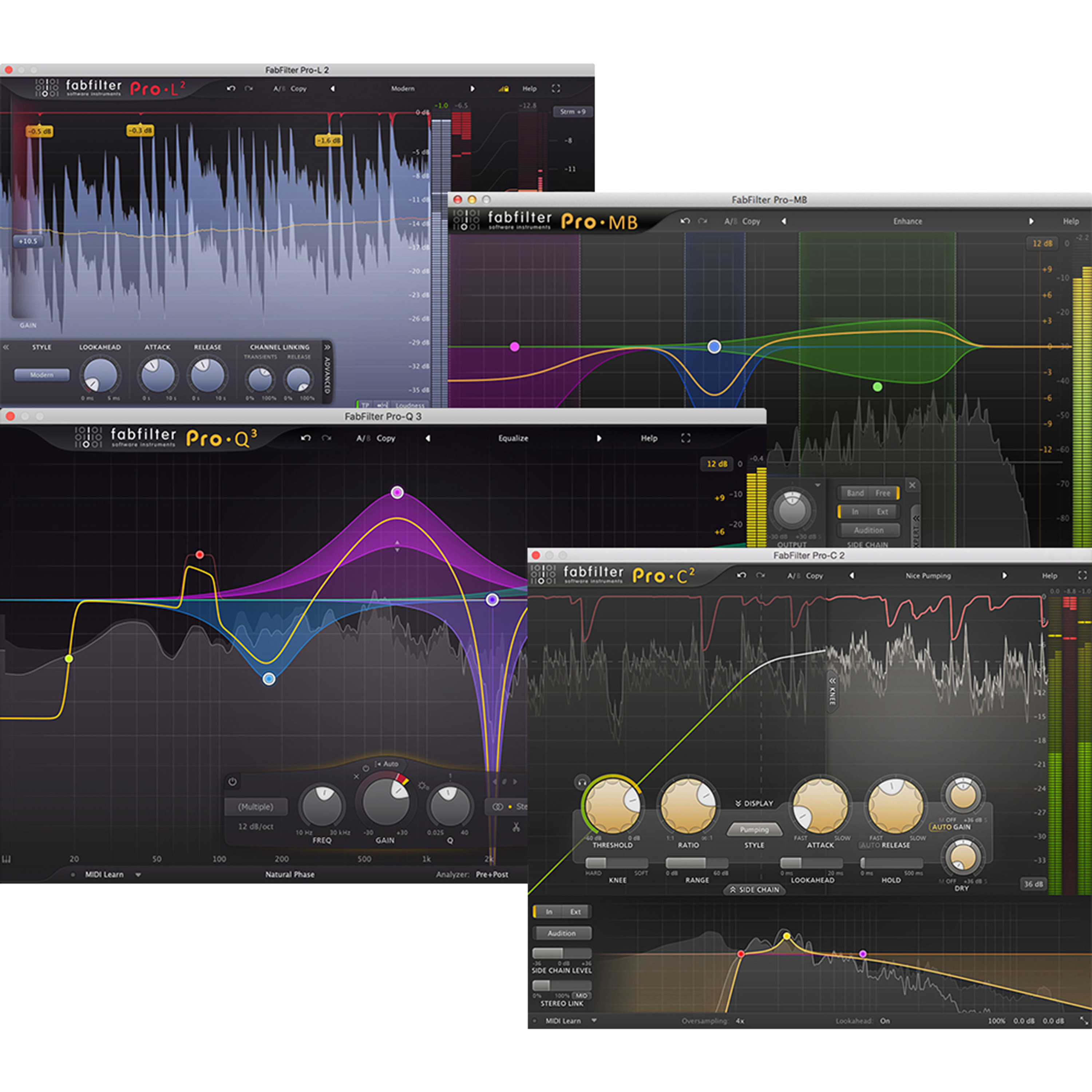 FabFilter Mastering Bundle - Logiciel plugins d'effets SonoVente.com