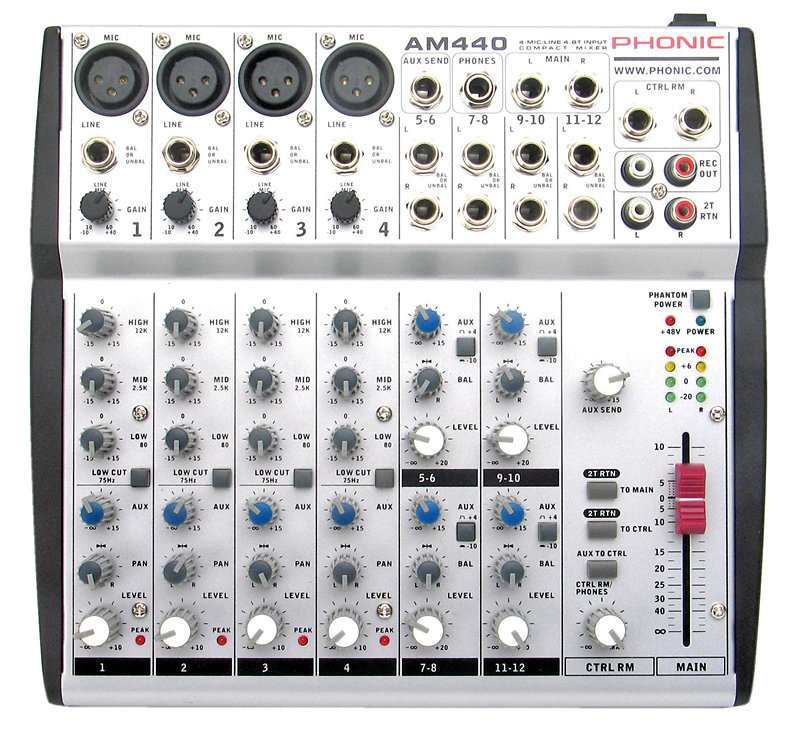 Phonic AM 440 - Console de mixage analogique SonoVente.com