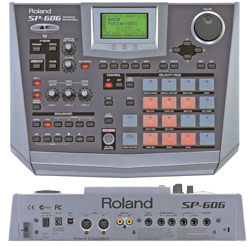 Roland SP 606 - Sampler et groovebox SonoVente.com