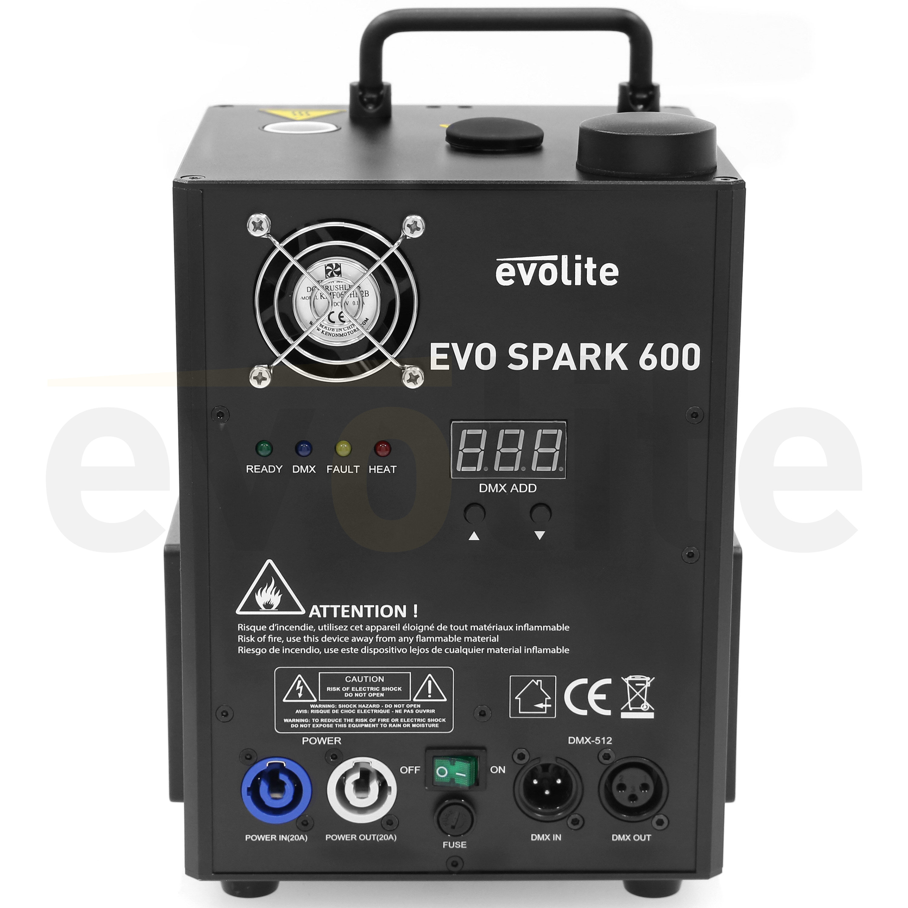 Evolite Evo Spark 600 Twin Set - Machine pyrotechnique SonoVente.com