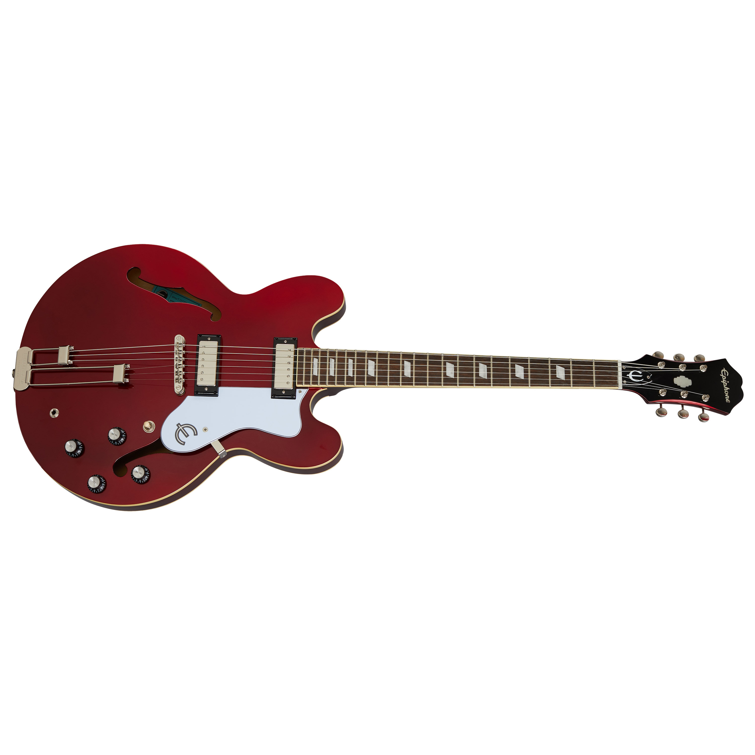 Epiphone Riviera Sparkling Burgundy - Guitare hollow body SonoVente.com