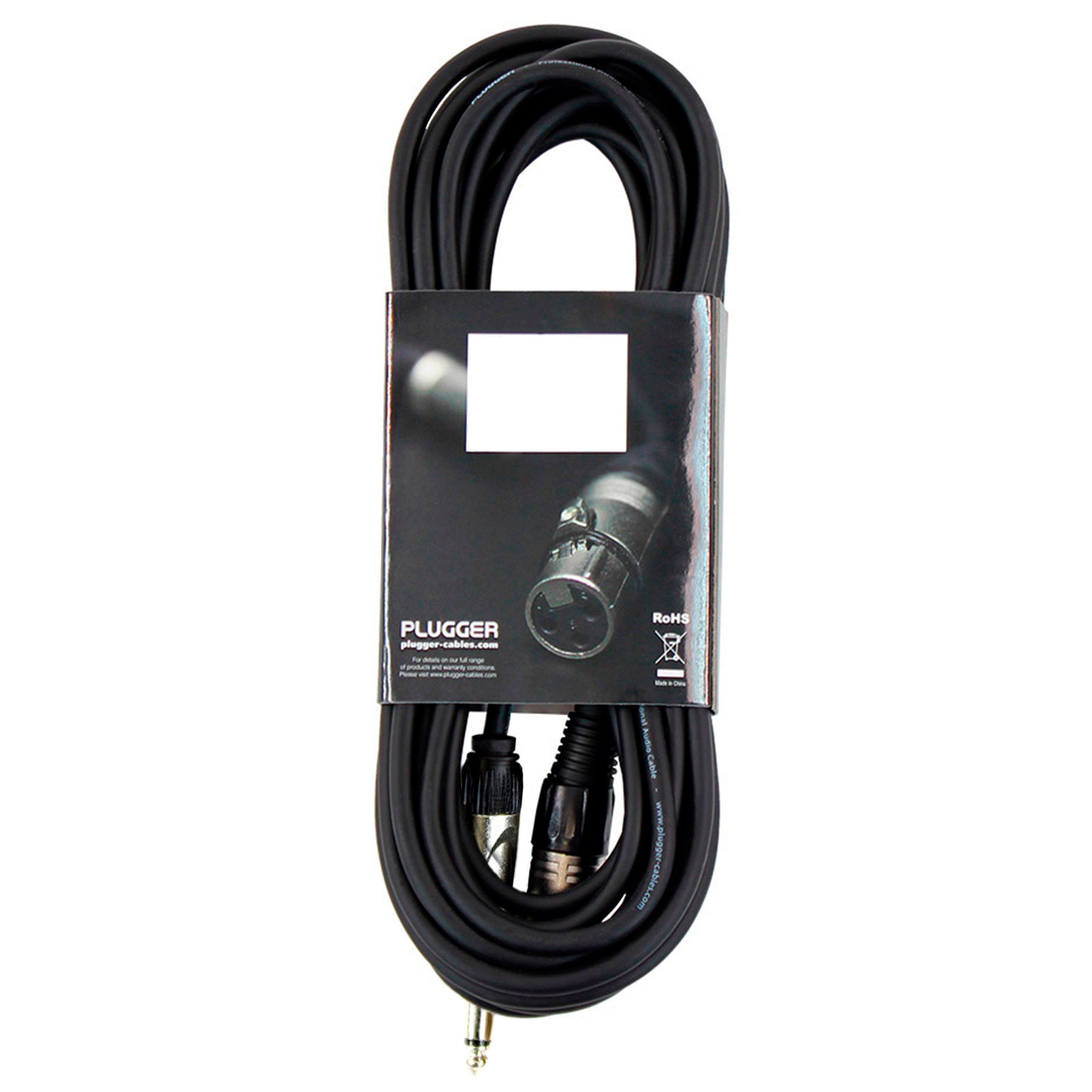 Plugger Câble XLR mâle 3b - Jack mâle mono 1,50m Easy - Câble micro ...