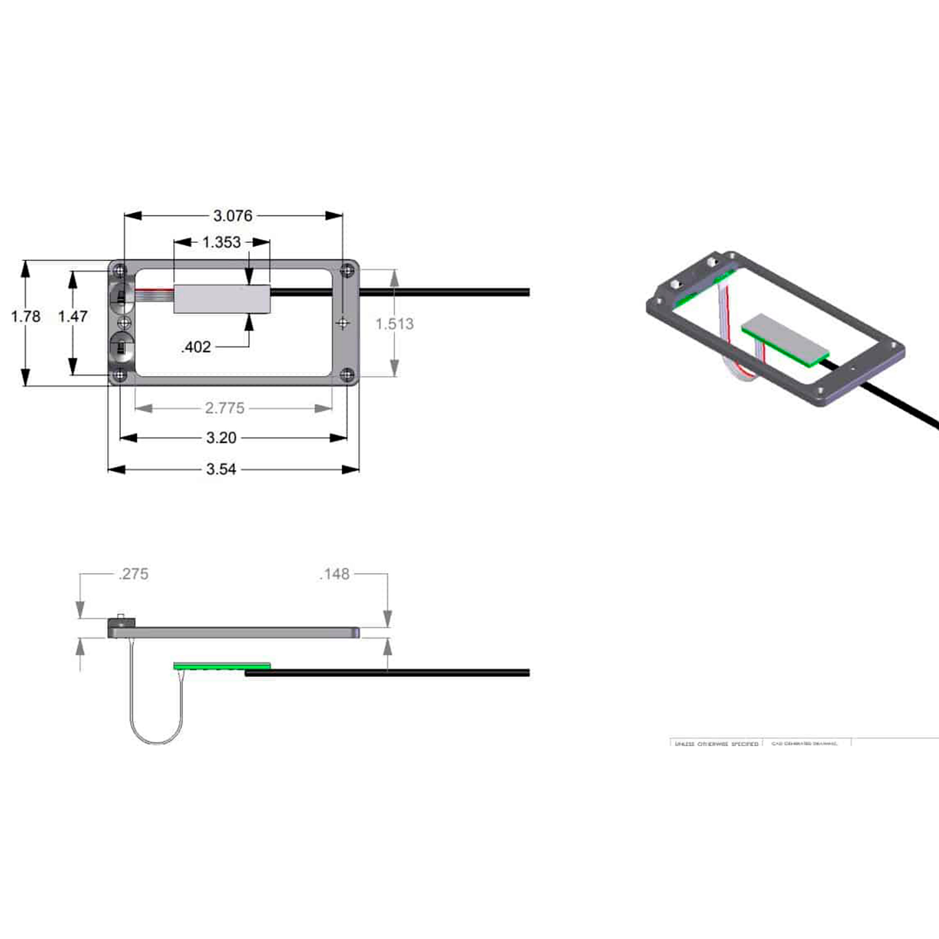 Seymour Duncan TS-1S-C Triple Shot Mounting Ring Flat Set Cream ...