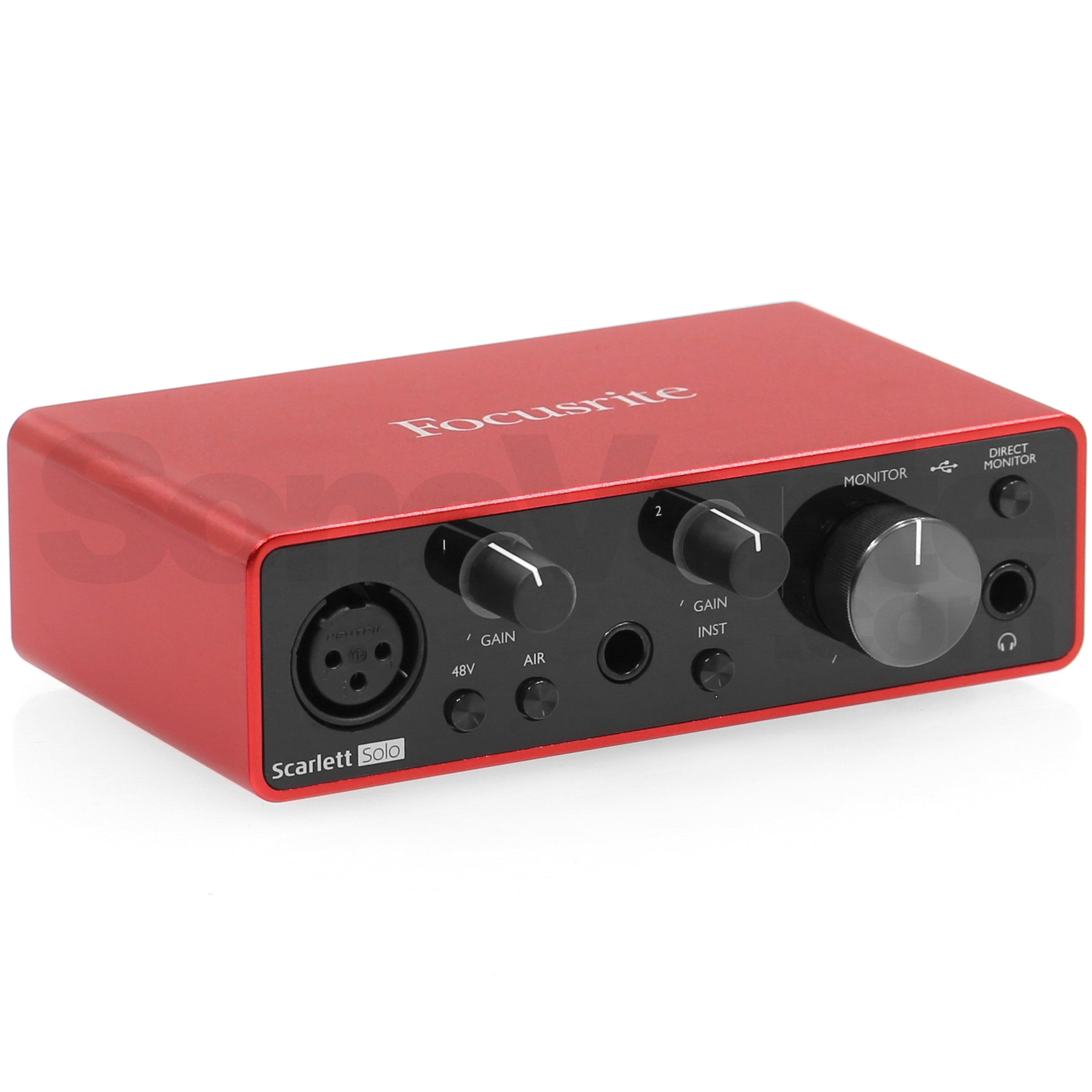 Focusrite Pack Scarlett Solo G3 + Micro PGA48 XLR + Pied micro + Casque ...